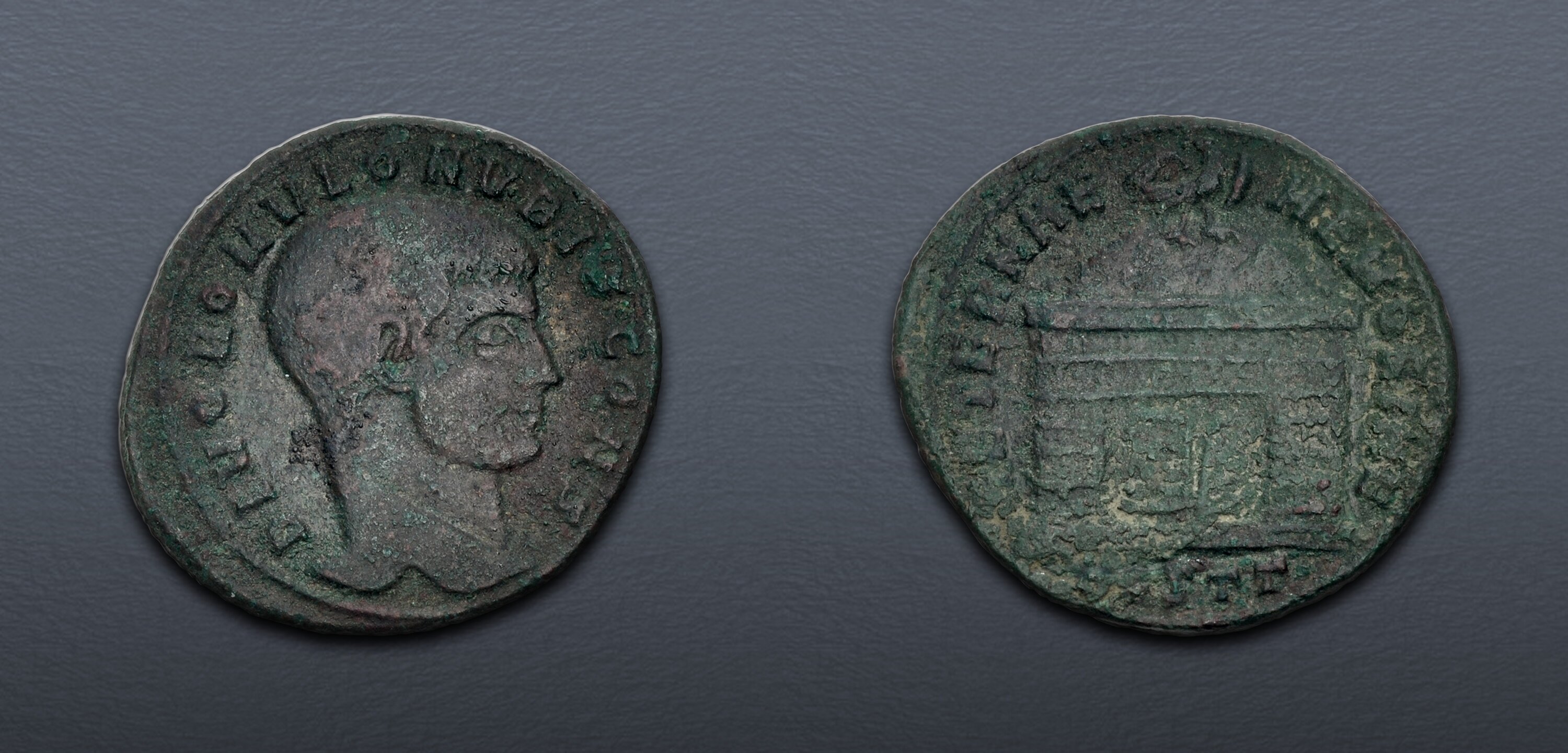 Divus Romulus. Died AD 309. Æ Follis (24.5mm, 5.41 g, 7h). Ostia mint ...