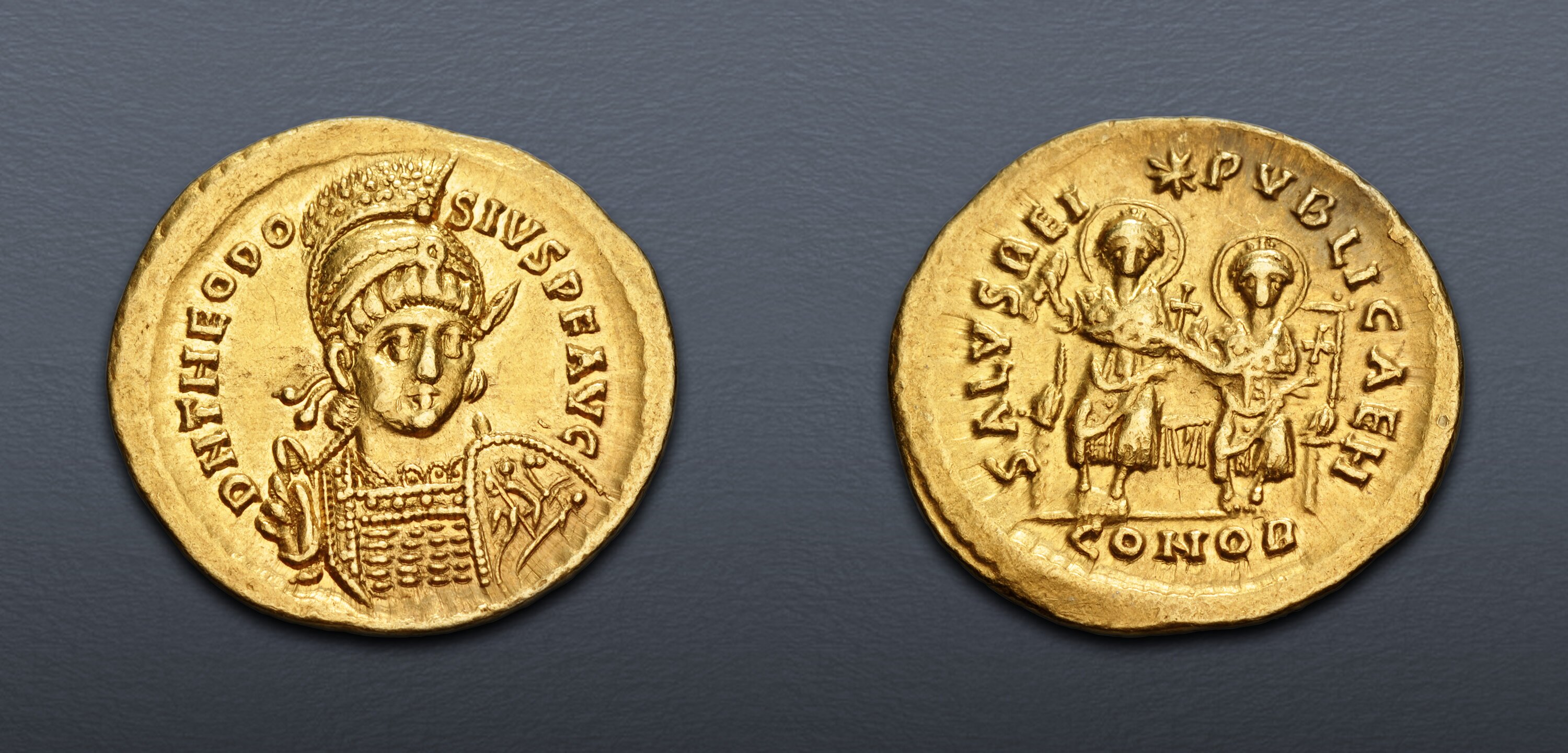 Theodosius II. AD 402-450. AV Solidus (21mm, 4.44 g, 6h ...