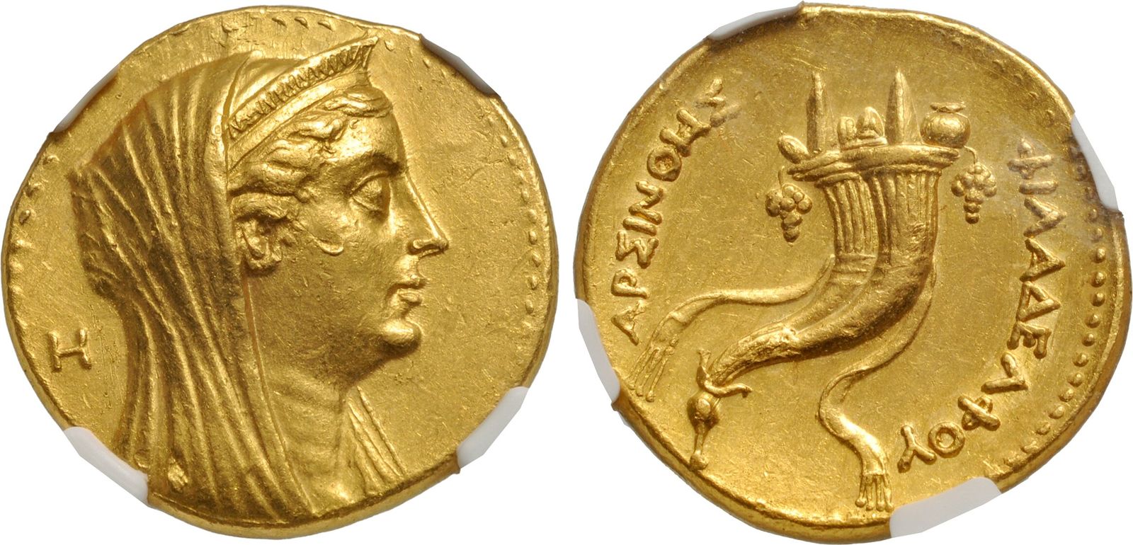 PTOLEMAIC KINGS of EGYPT. Arsinoe II Philadelphos. Died 270/268 BC. AV ...
