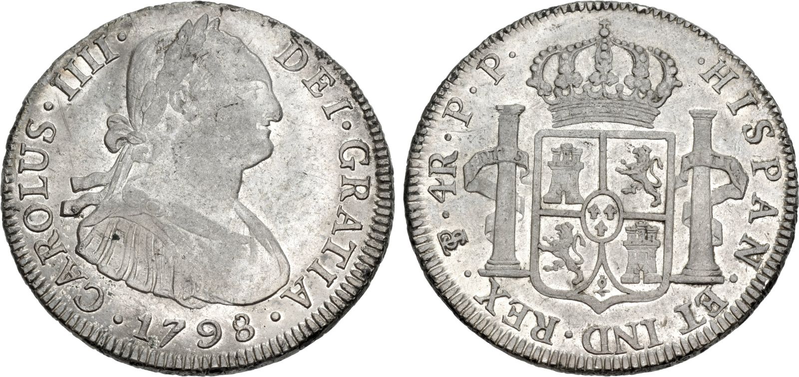 BOLIVIA, Colonial (as Alto Perú). Carlos IV. King of Spain, 1788-1808 ...