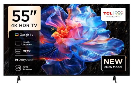 TCL 55 P6K 4K UHD GOOGLE SMART TV -(CRACKED SCREEN) | Aucor