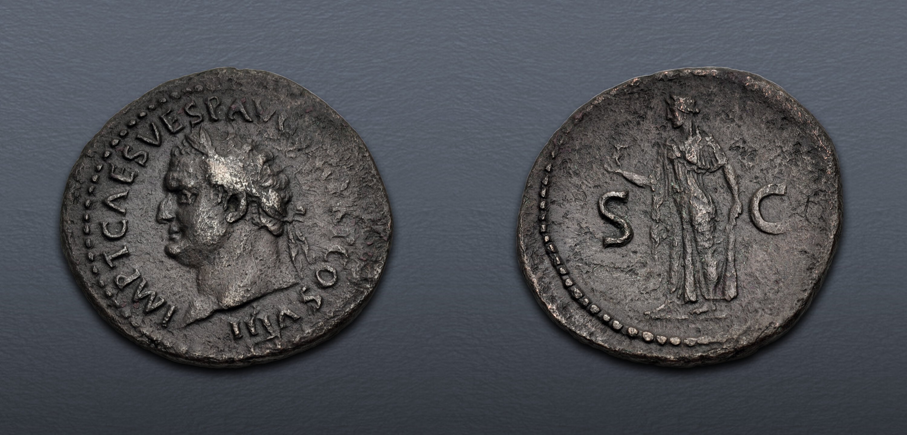 Titus. AD 79-81. Æ As (29.5mm, 10.64 g, 6h). Rome mint. Struck AD 80-81 ...