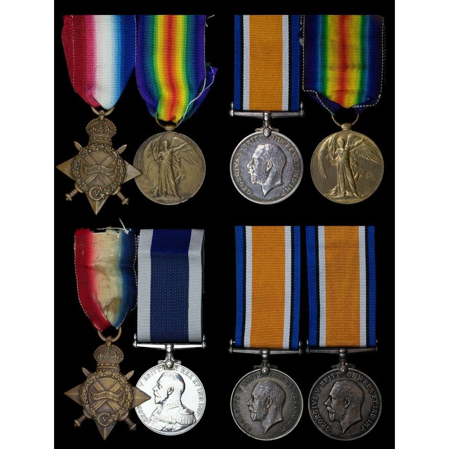 1914-15 Star (7325 L. Cpl C. Hart. R.Fus:), Victory Medal 1914-19 (GS ...