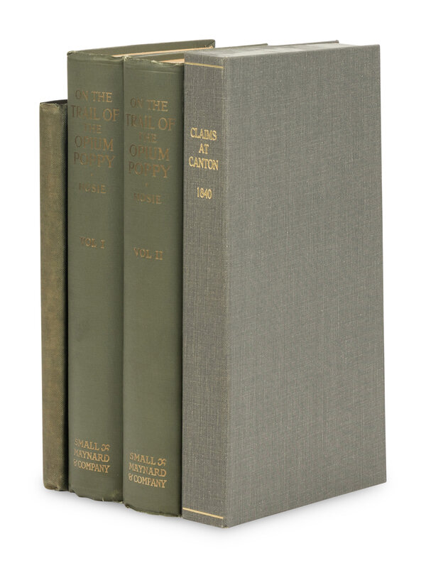 [OPIUM]. A group of 3 FIRST EDITIONS, comprising: | Hindman Auctions