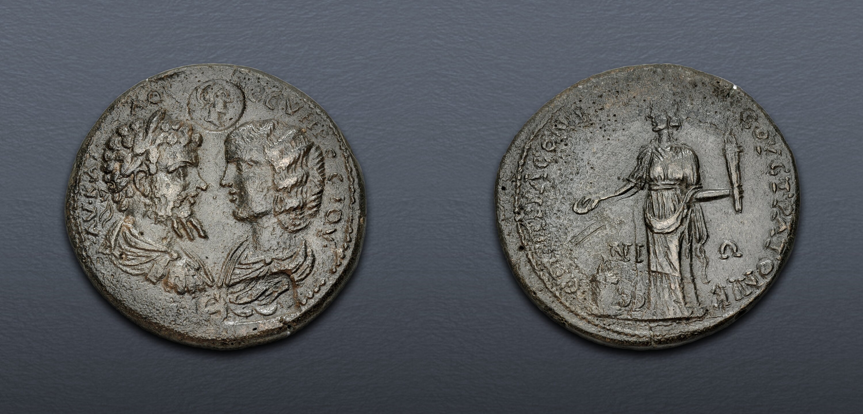 CARIA, Stratonicaea. Septimius Severus, with Julia Domna. AD 193-211. Æ ...