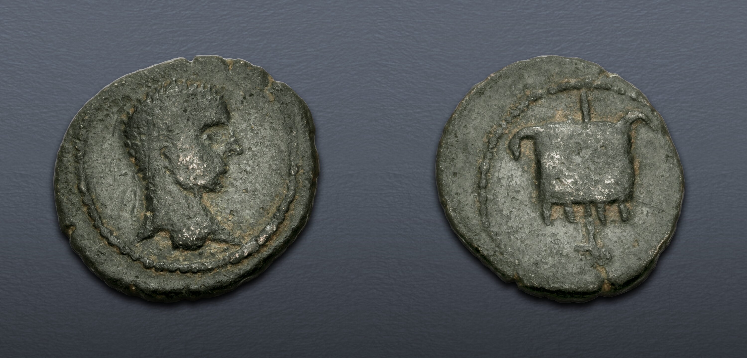 MESOPOTAMIA, Rhesaena. Mid-Severan Era. AD 198-235. Æ (18mm, 3.28 g, 5h ...