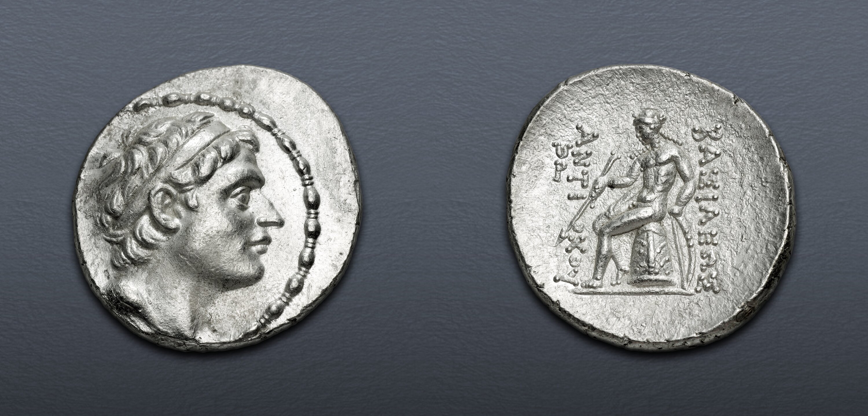 SELEUKID EMPIRE. Antiochos III ‘the Great’. 222-187 BC. AR Tetradrachm ...