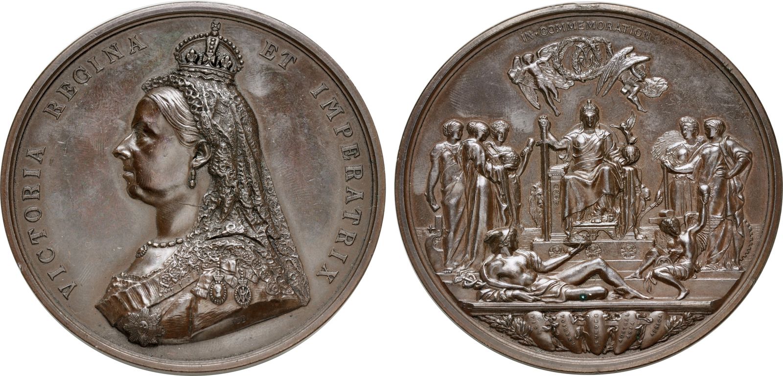 HANOVER. Victoria. 1837-1901. Æ Medal (77mm, 200.50 g, 12h). Golden ...