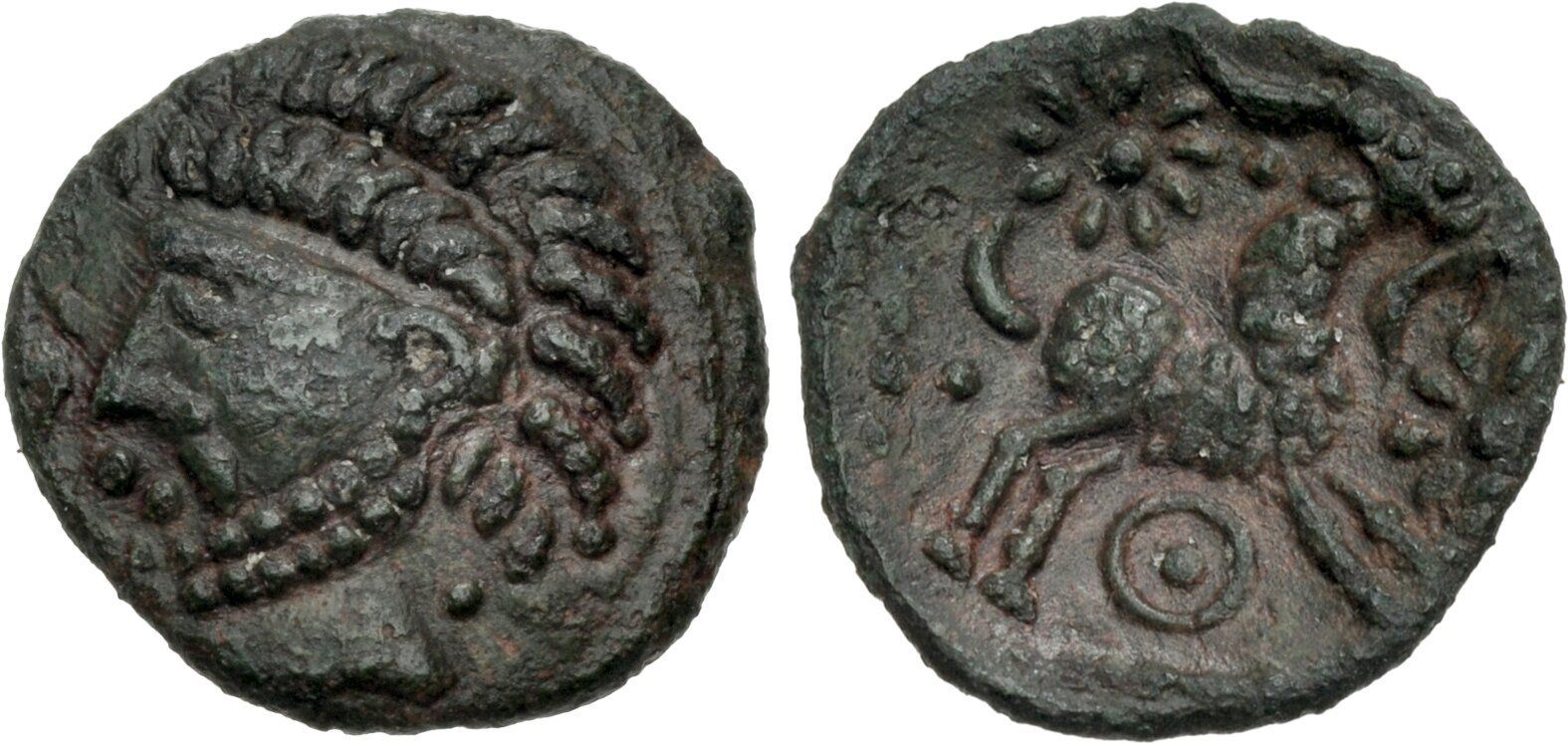 CELTIC, Trinovantes & Catuvellauni. Tasciovanus. Circa 20 BC-AD 10. Æ ...