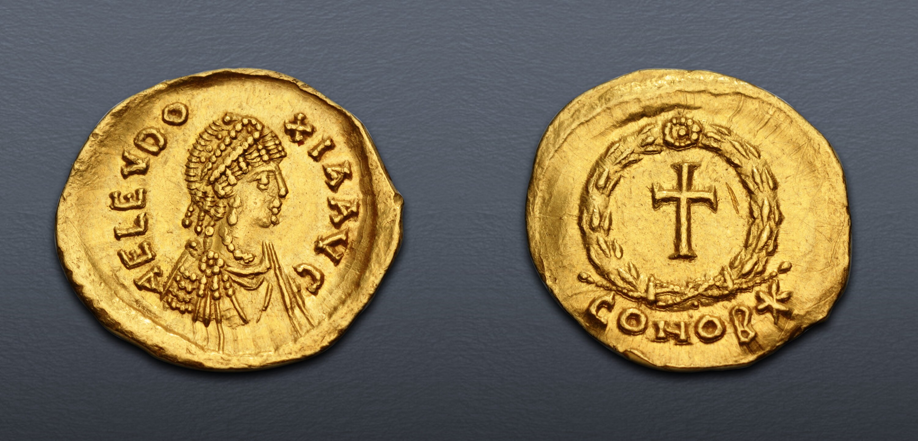 Licinia Eudoxia. Augusta, circa AD 439-490. AV Tremissis (15mm, 1.44 g ...