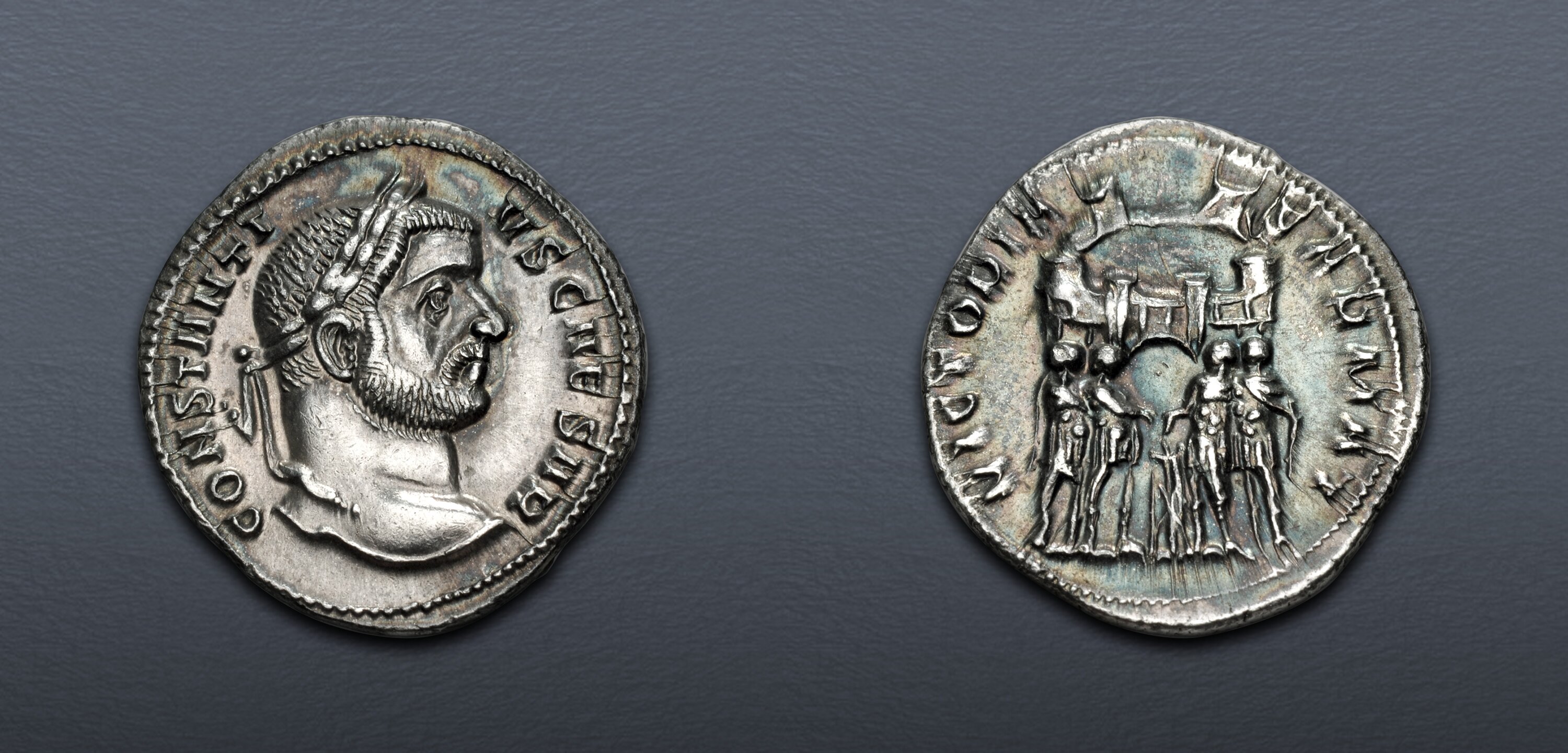 Constantius I. As Caesar, AD 293-305. AR Argenteus (19mm, 2.89 g, 6h ...
