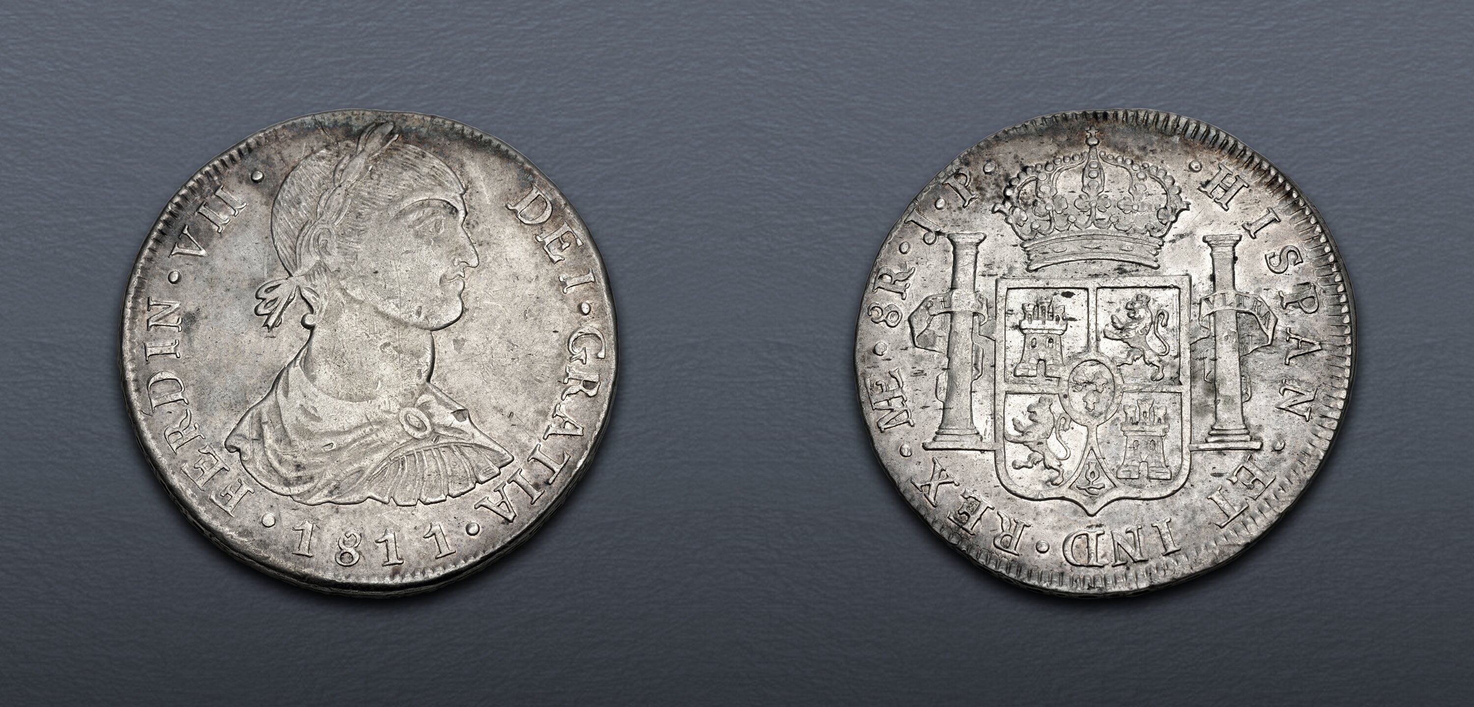 PERU, Colonial. Fernando VII. King of Spain, 1808-1833. AR 8 Reales ...