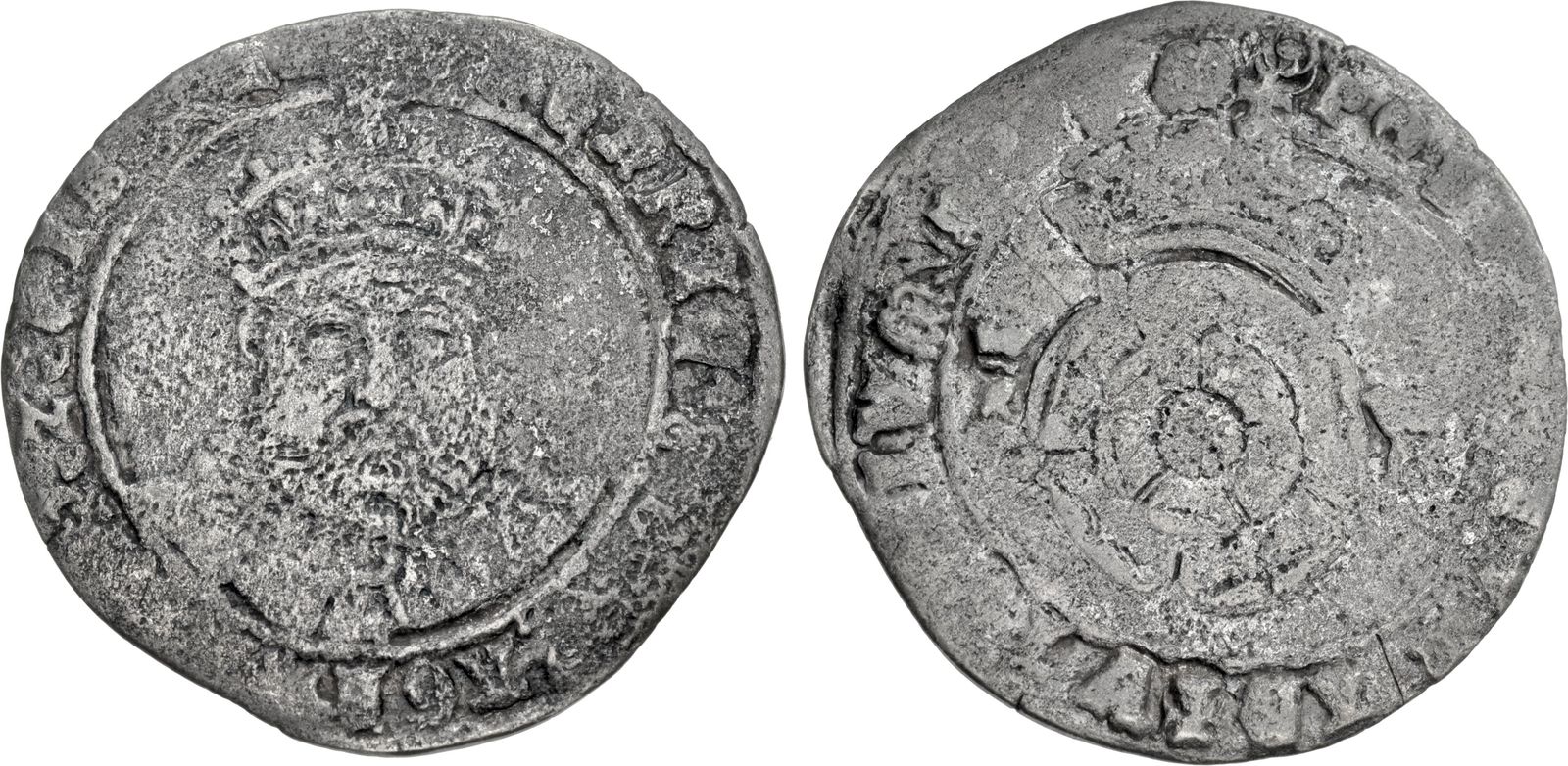 TUDOR. Henry VIII. 1509-1547. AR Testoon (31mm, 6.27 g, 10h). Third ...