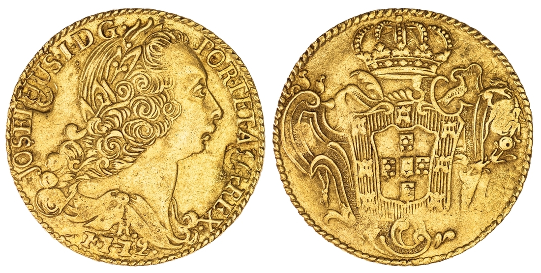 British Virgin Islands (1798 - c. 1803), "West Indies Script B" Gold ...