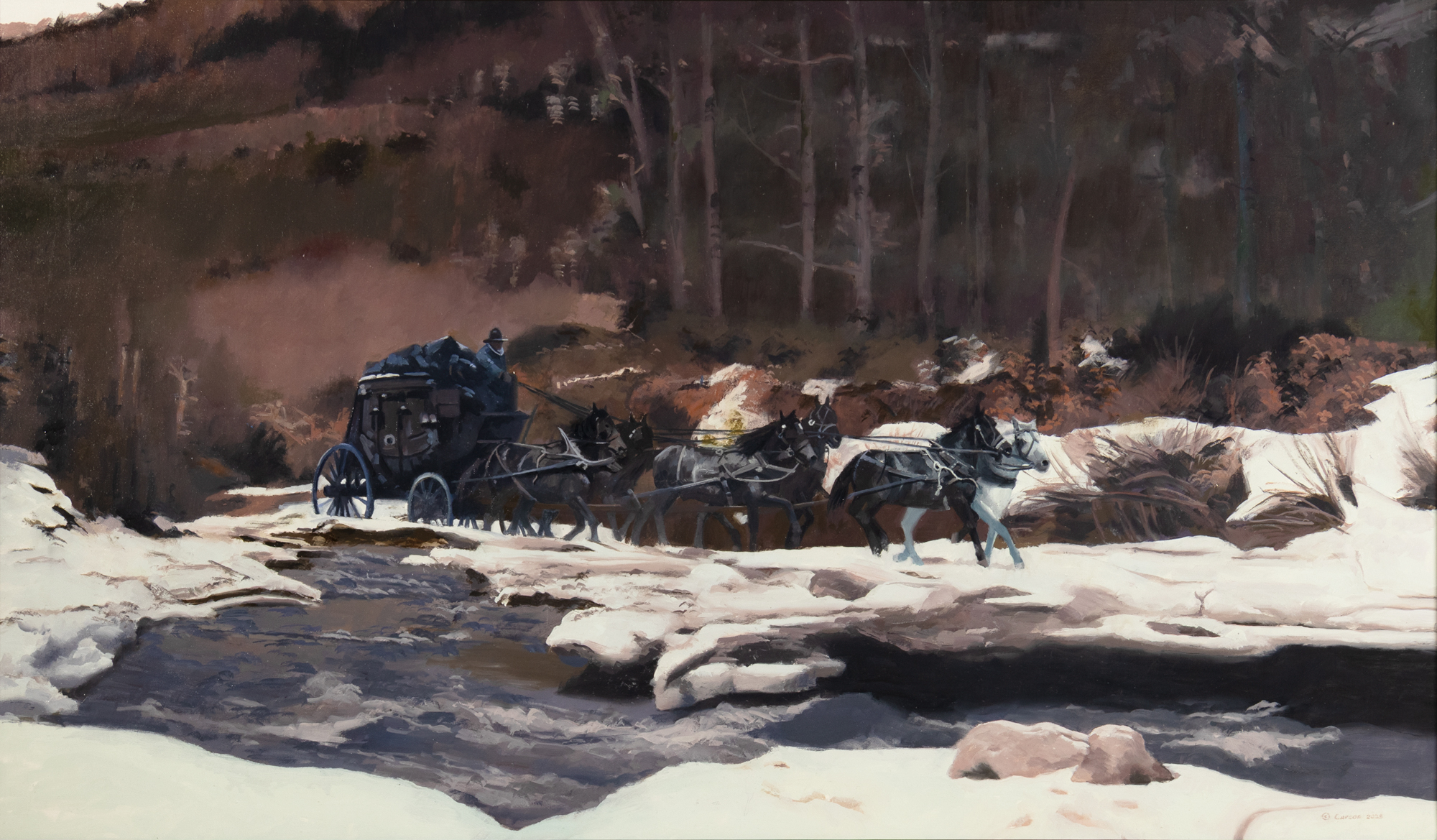 Jim Carson (1942- ): The Winter Overland, 2025 | Jackson Hole Art ...