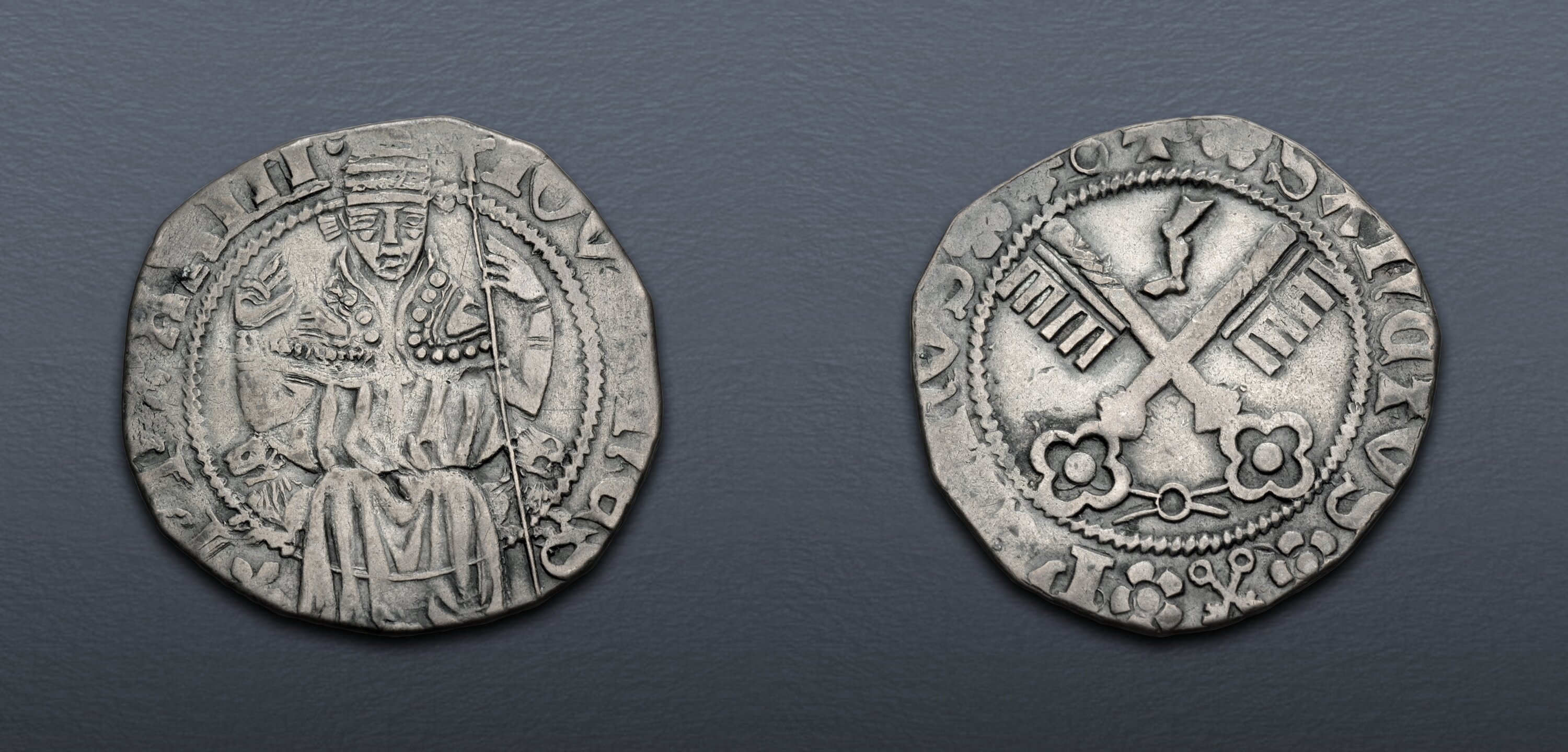 ITALY, Papal (Papal state). John XXIII. Antipope, 1410-1419. AR Grosso ...