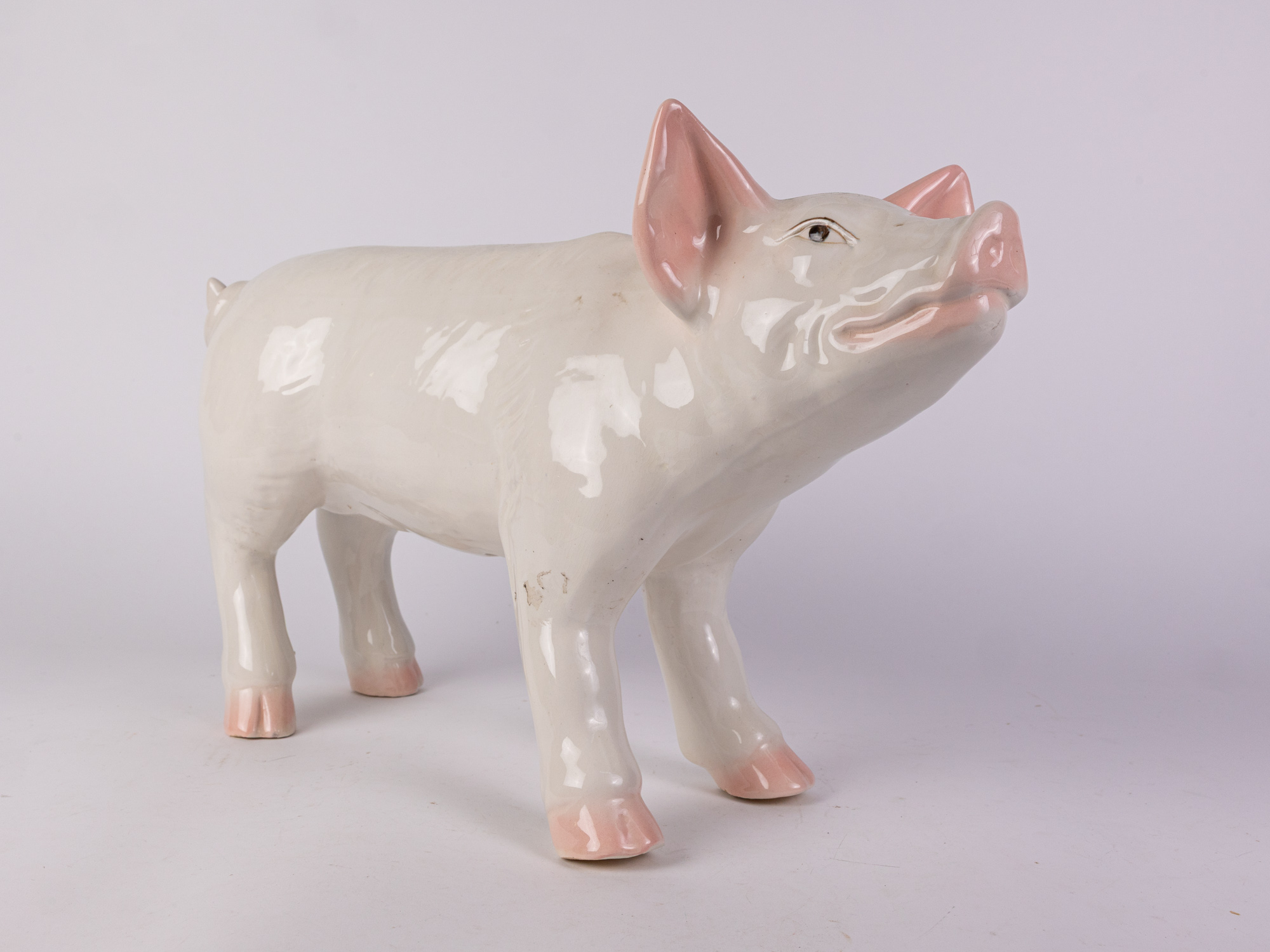 Large Ceramic French Style Pig Sculpture | Brooks Auction