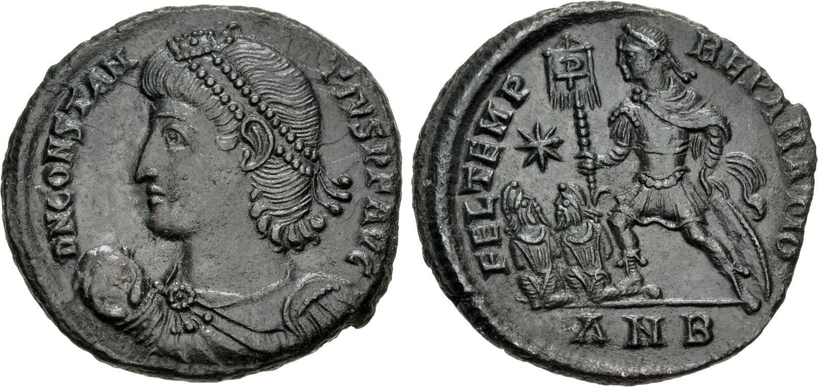 Constantius II. AD 337-361. Æ (19.5mm, 4.33 g, 6h). Antioch mint, 2nd ...