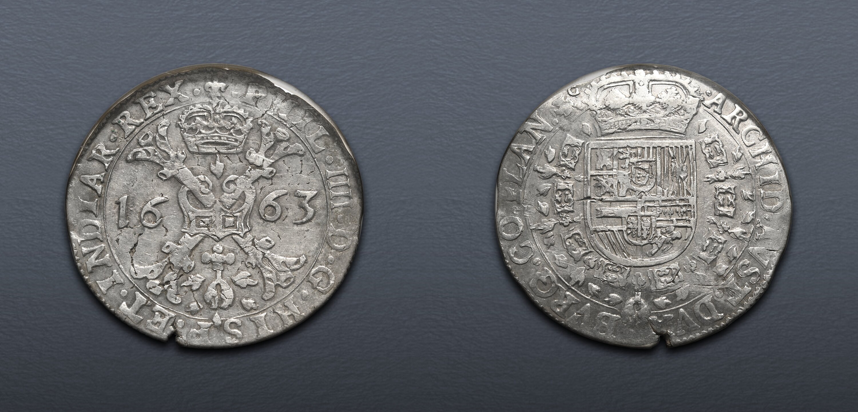 LOW COUNTRIES, Spanish Netherlands. Filips IV. 1621-1665. AR Patagon ...