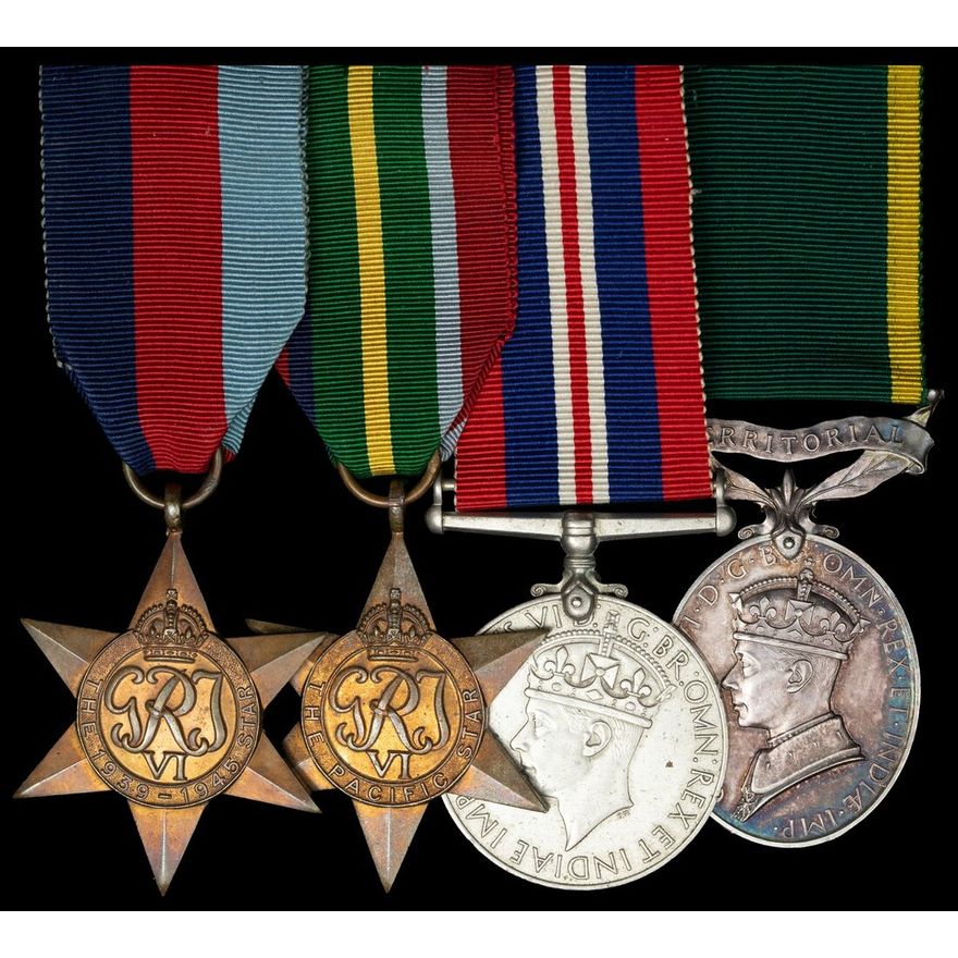 A Second World War Casualty group of four to Sergeant J. Carrington ...