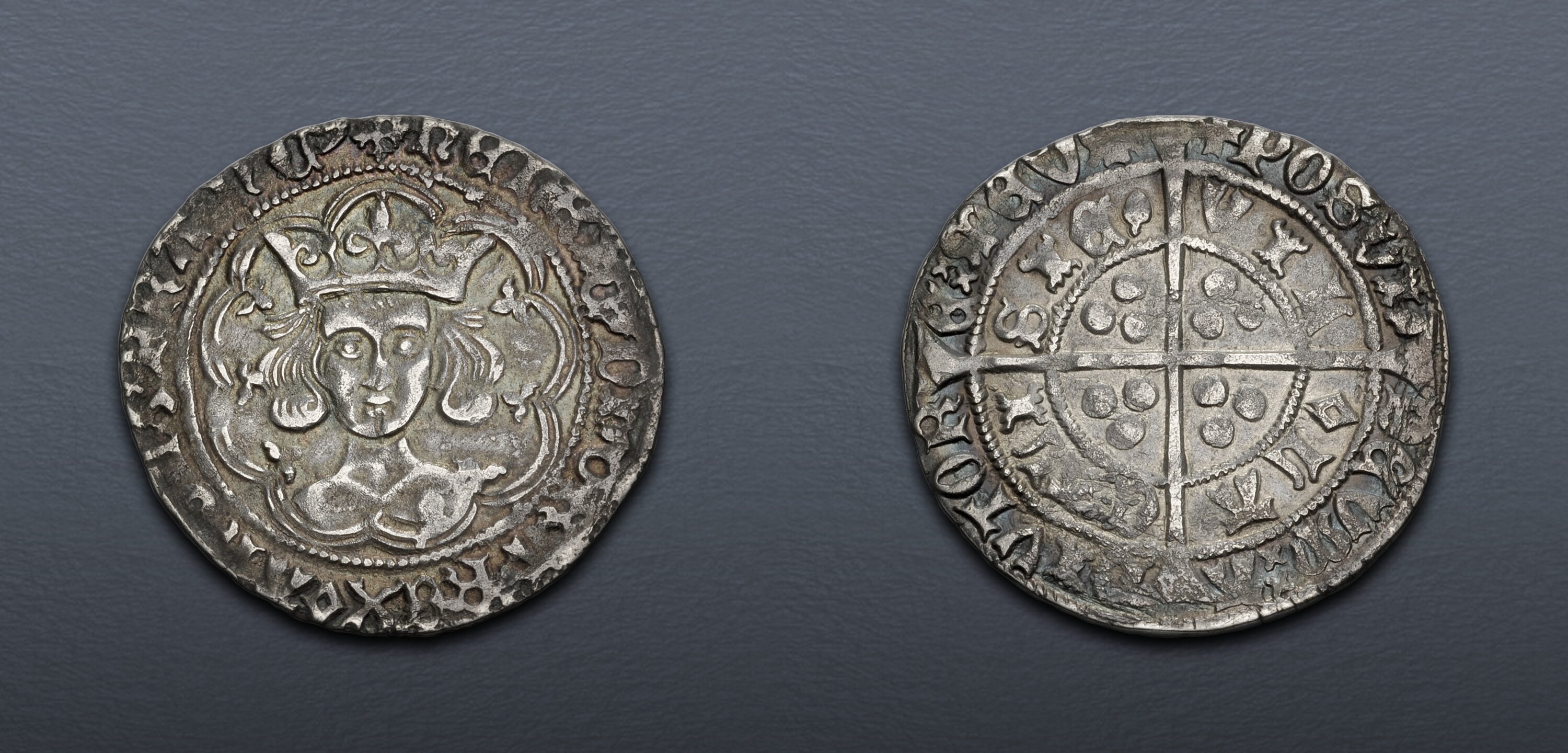LANCASTER. Henry VI. First reign, 1422-1461. AR Groat (27mm, 3.47 g, 4h ...