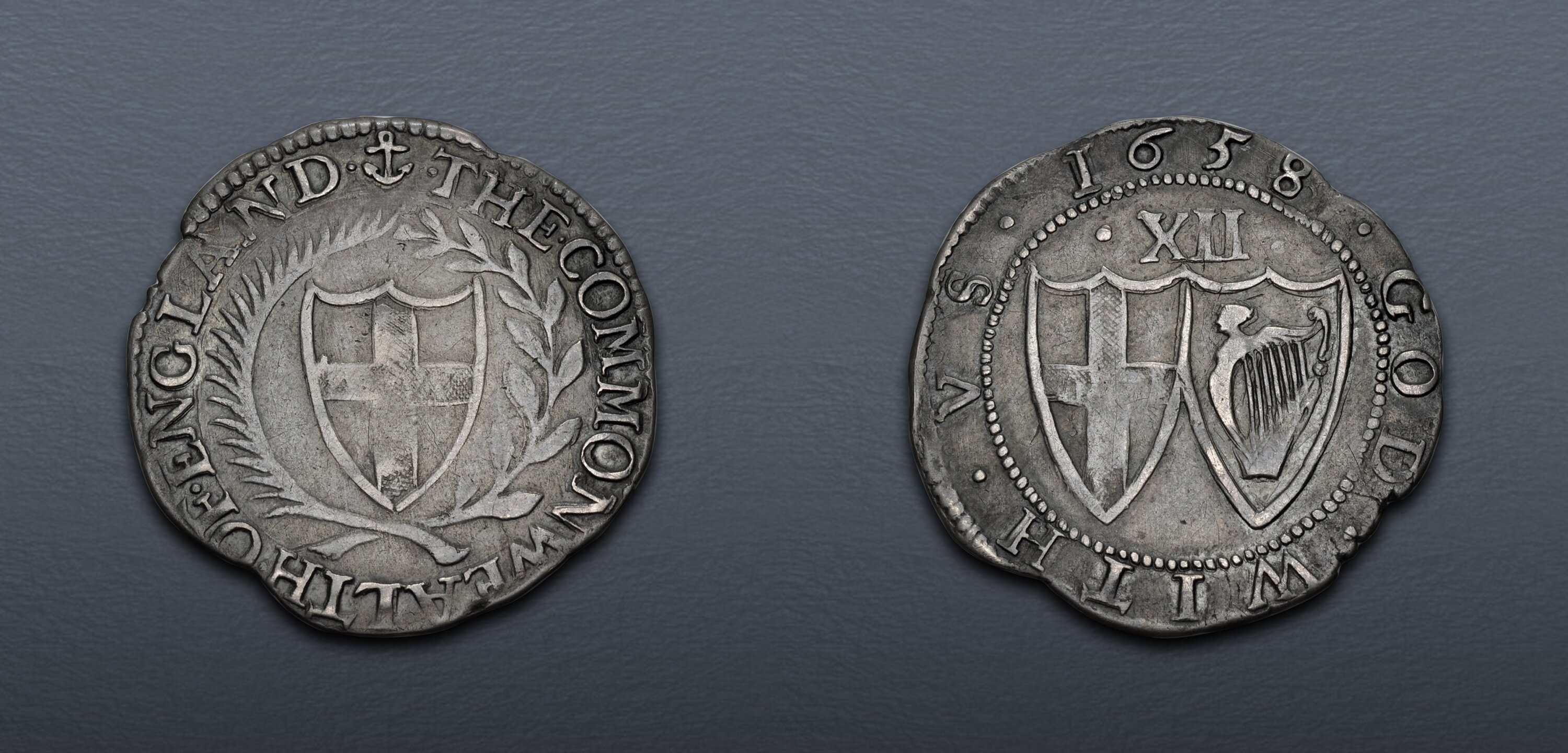 COMMONWEALTH. 1649-1660. AR Shilling (30mm, 5.78 g, 10h). Tower (London ...