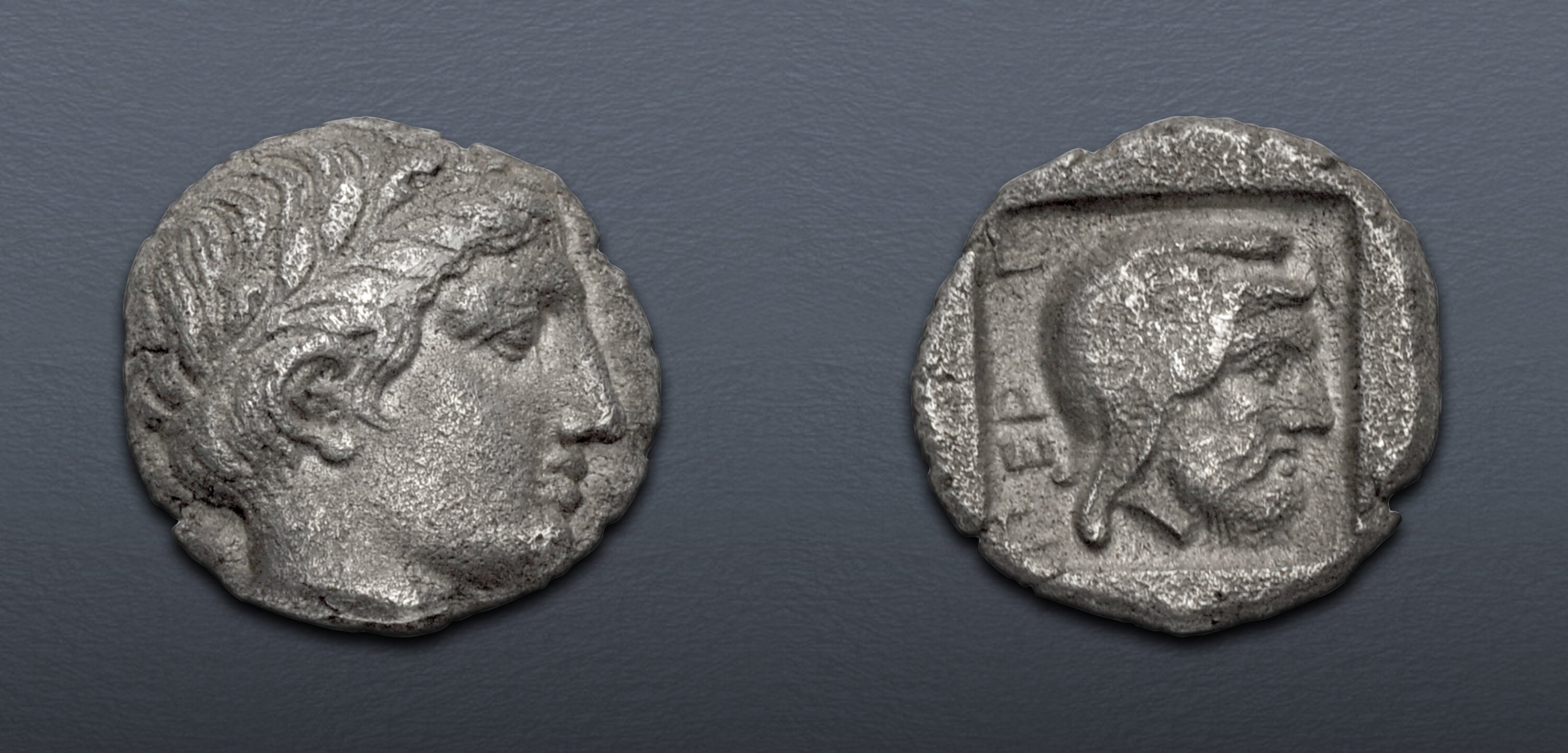MYSIA, Pergamon. Circa 400 BC. AR Hemidrachm (11mm, 1.61 g, 12h). Chian ...