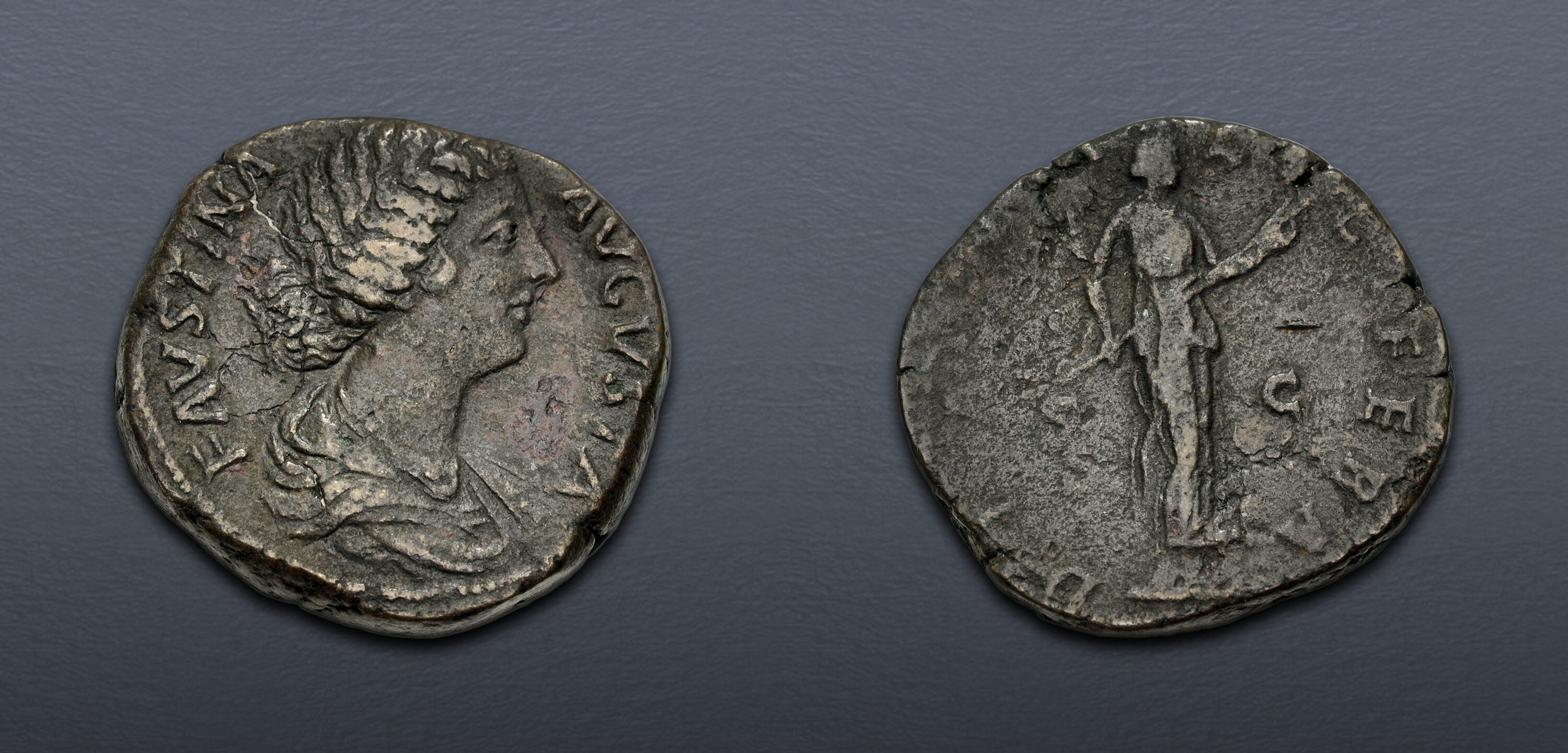 Faustina Junior. Augusta, AD 147-175. Æ Sestertius (30mm, 22.95 g, 6h ...