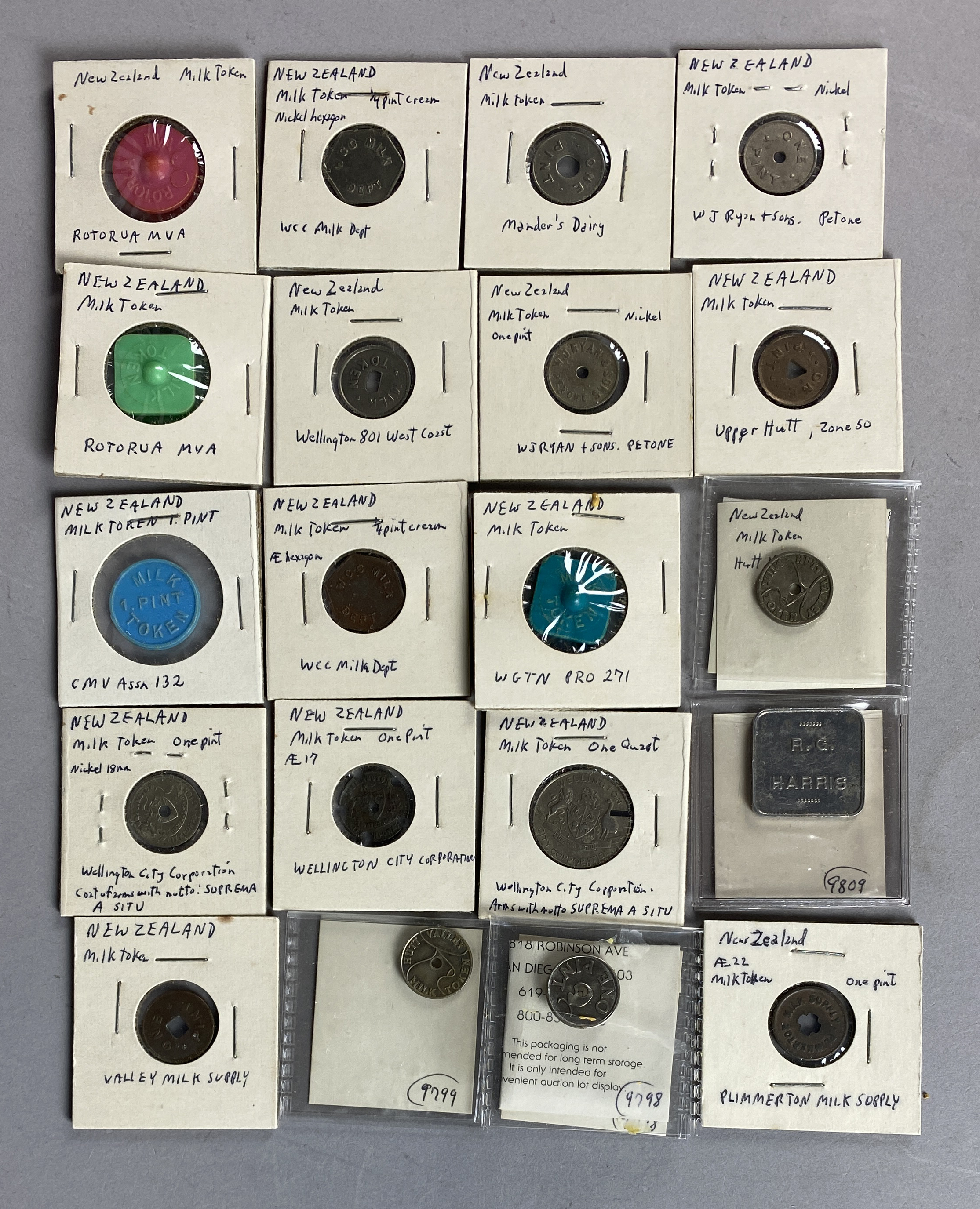 WORLD. New Zealand. Lot of twenty (20) tokens. | Classical Numismatic Group