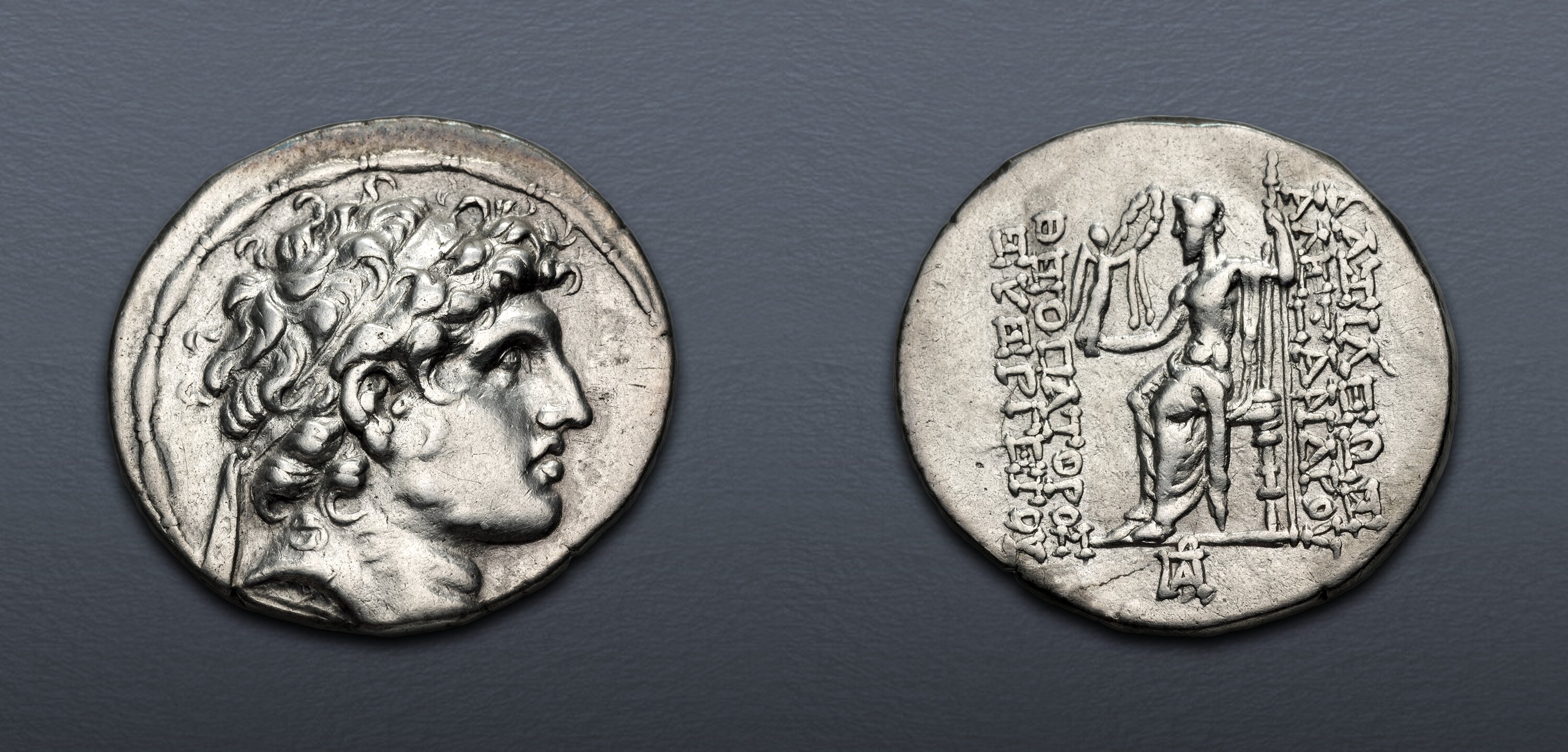 SELEUKID EMPIRE. Alexander I Balas. 152-145 BC. AR Tetradrachm (30mm ...