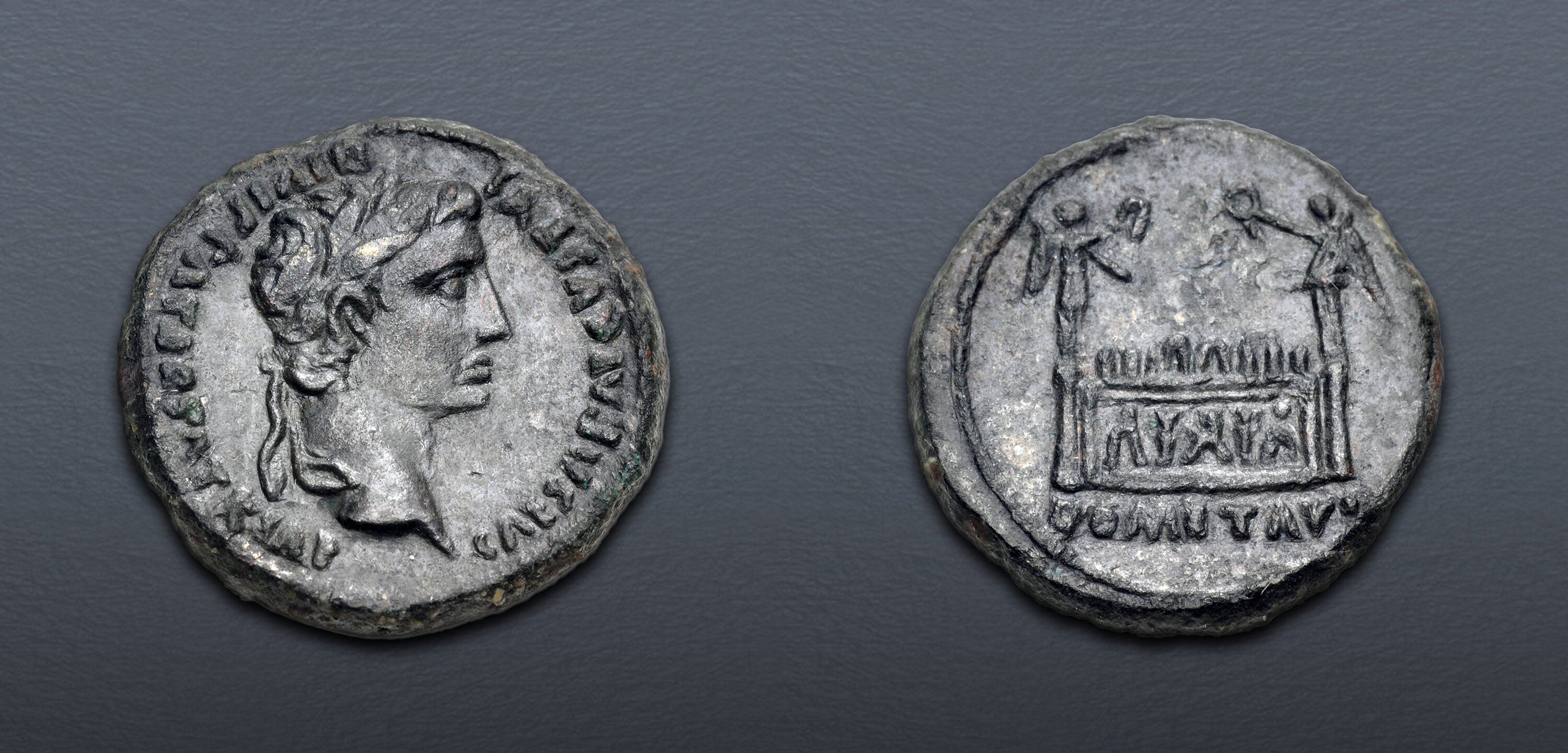Augustus. 27 BC-AD 14. Æ Semis (19.5mm, 5.18 g, 9h). Lugdunum (Lyon ...