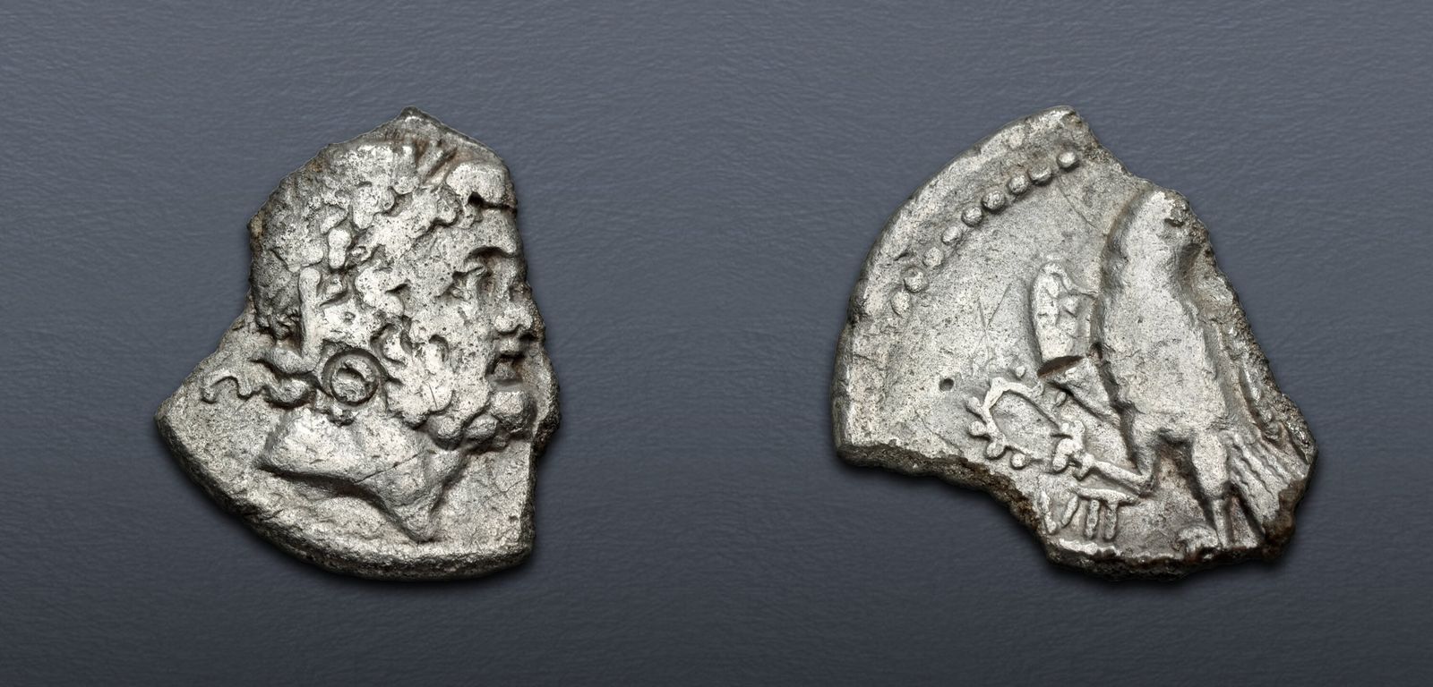 Q. Pomponius Rufus. 70 BC. AR Denarius (16.5mm, 2.29 g, 10h). Rome mint ...