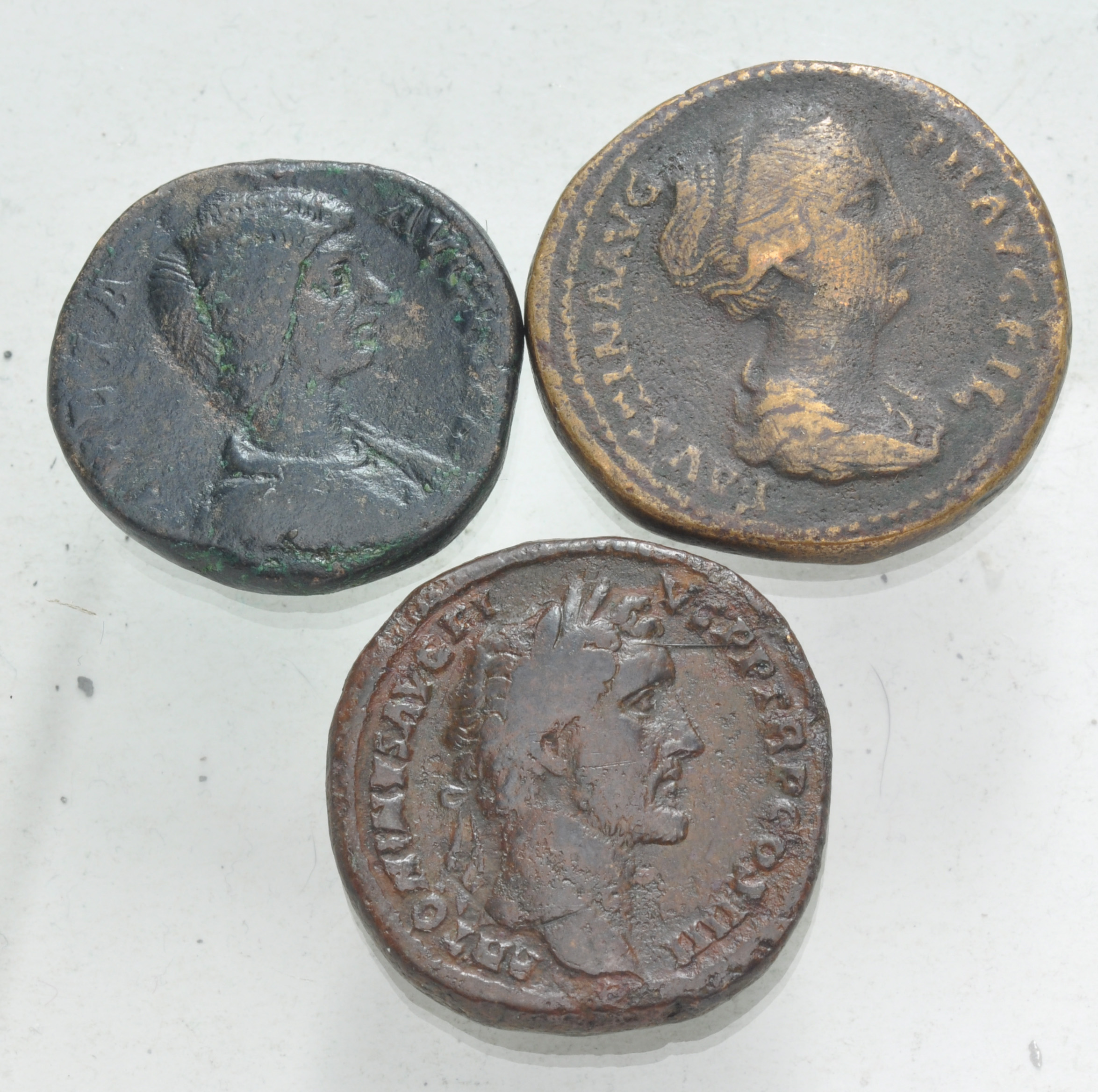 ROMAN. Imperial. Lot of three (3) Æ Sestertii. | Classical Numismatic Group