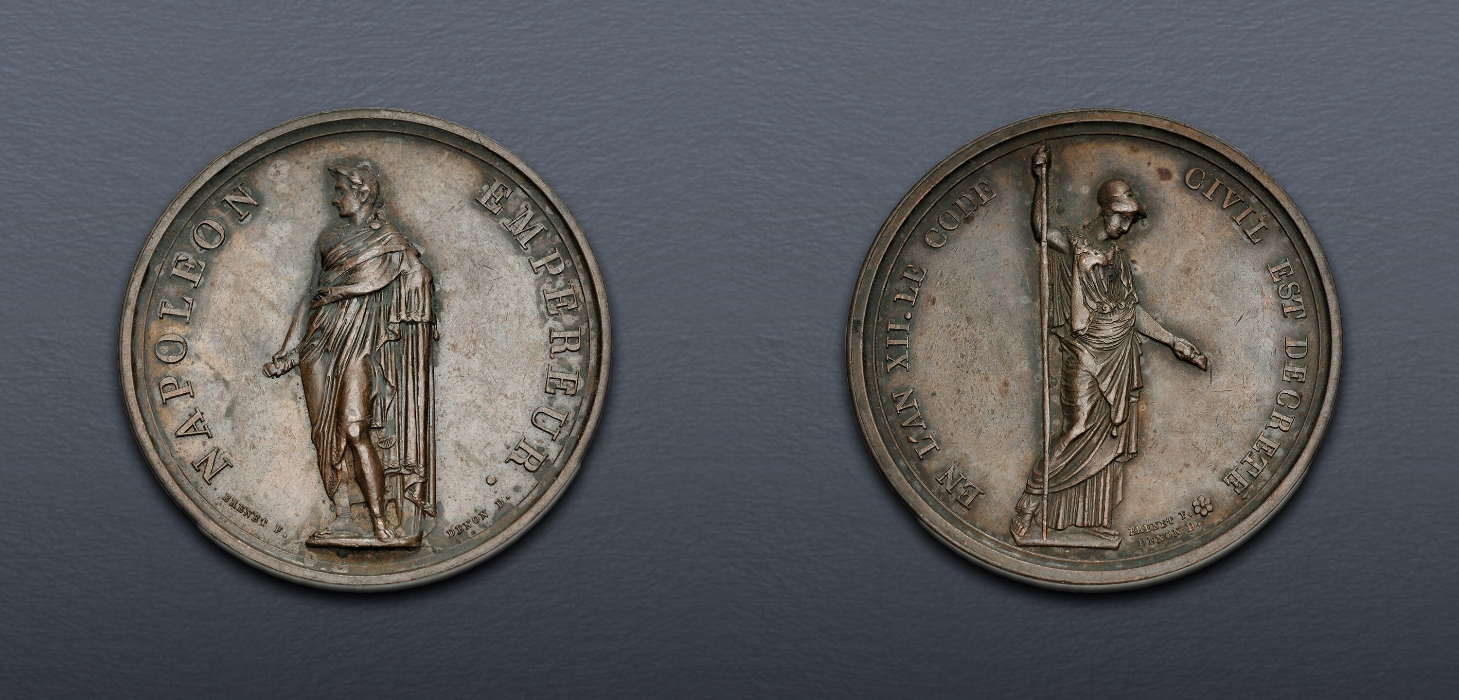 FRANCE, First Empire. Napoléon I. 1804-1814. Æ Medal (42mm, 31.88 g ...