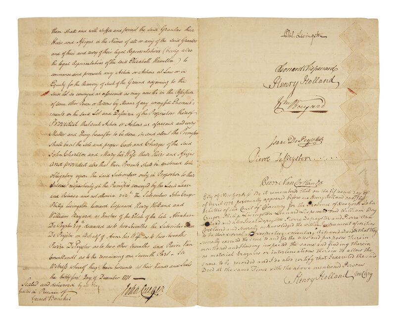[Americana] [Declaration of Independence] Livingston, Philip ...