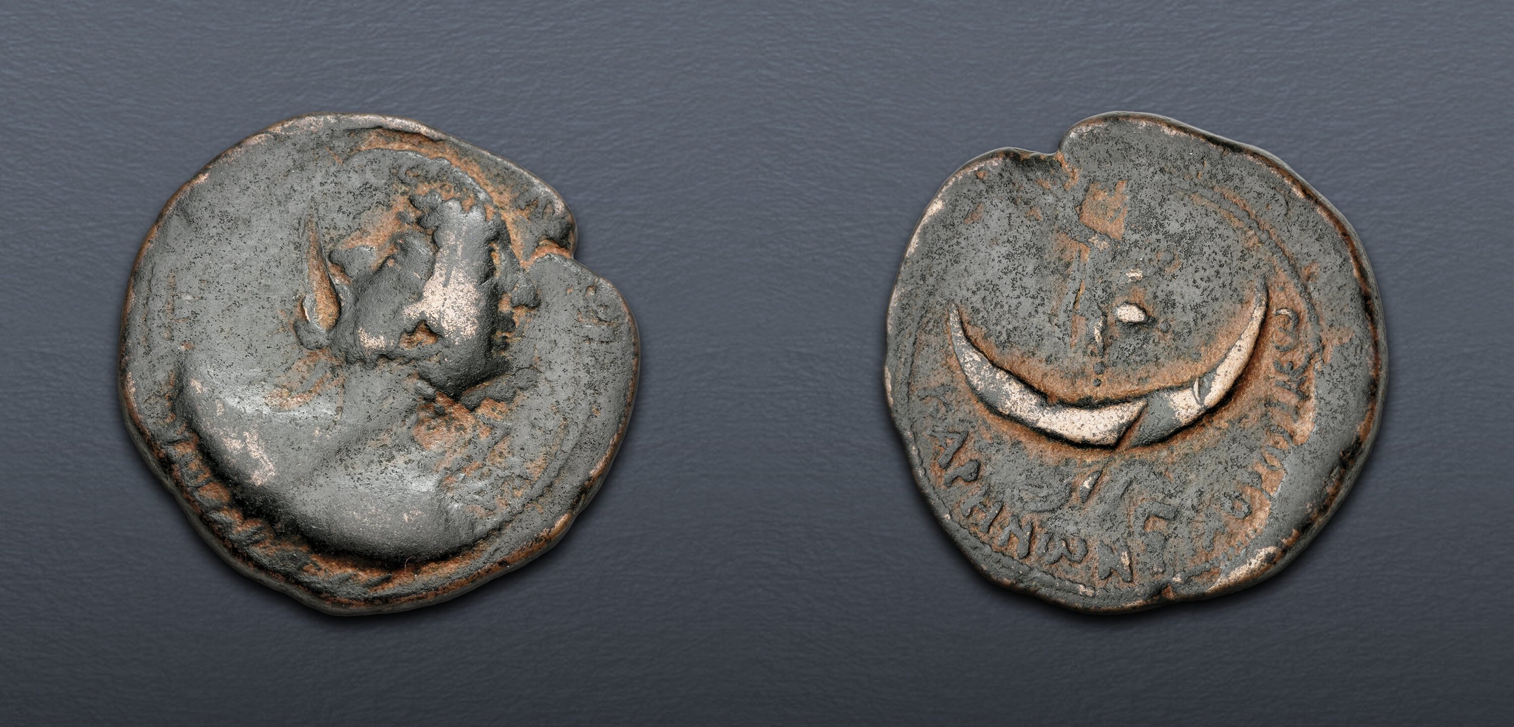 MESOPOTAMIA, Carrhae. Marcus Aurelius. AD 161-180. Æ (27.5mm, 12.36 g ...