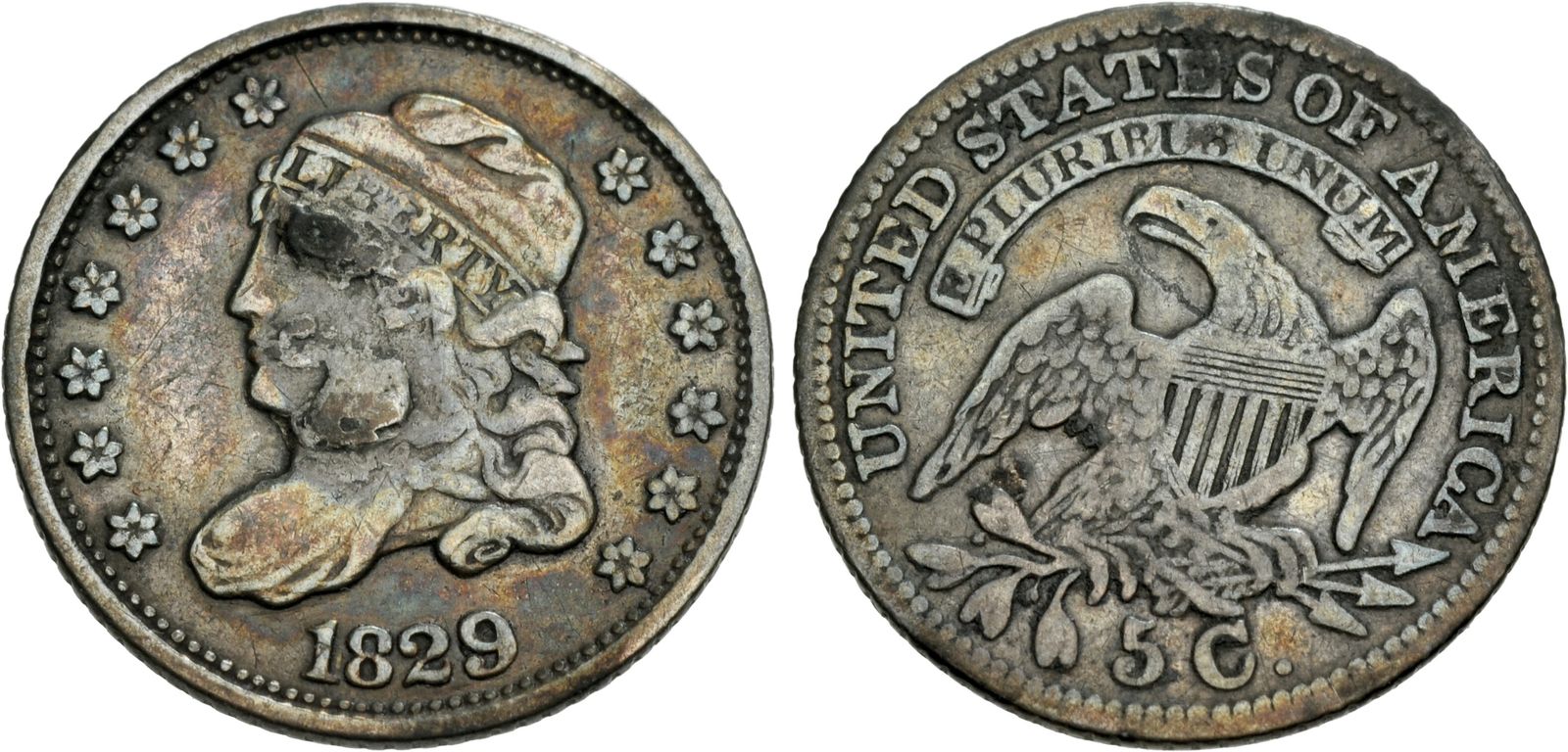 Capped Bust Half Dimes. Partial set. AG to EF details. | Classical ...