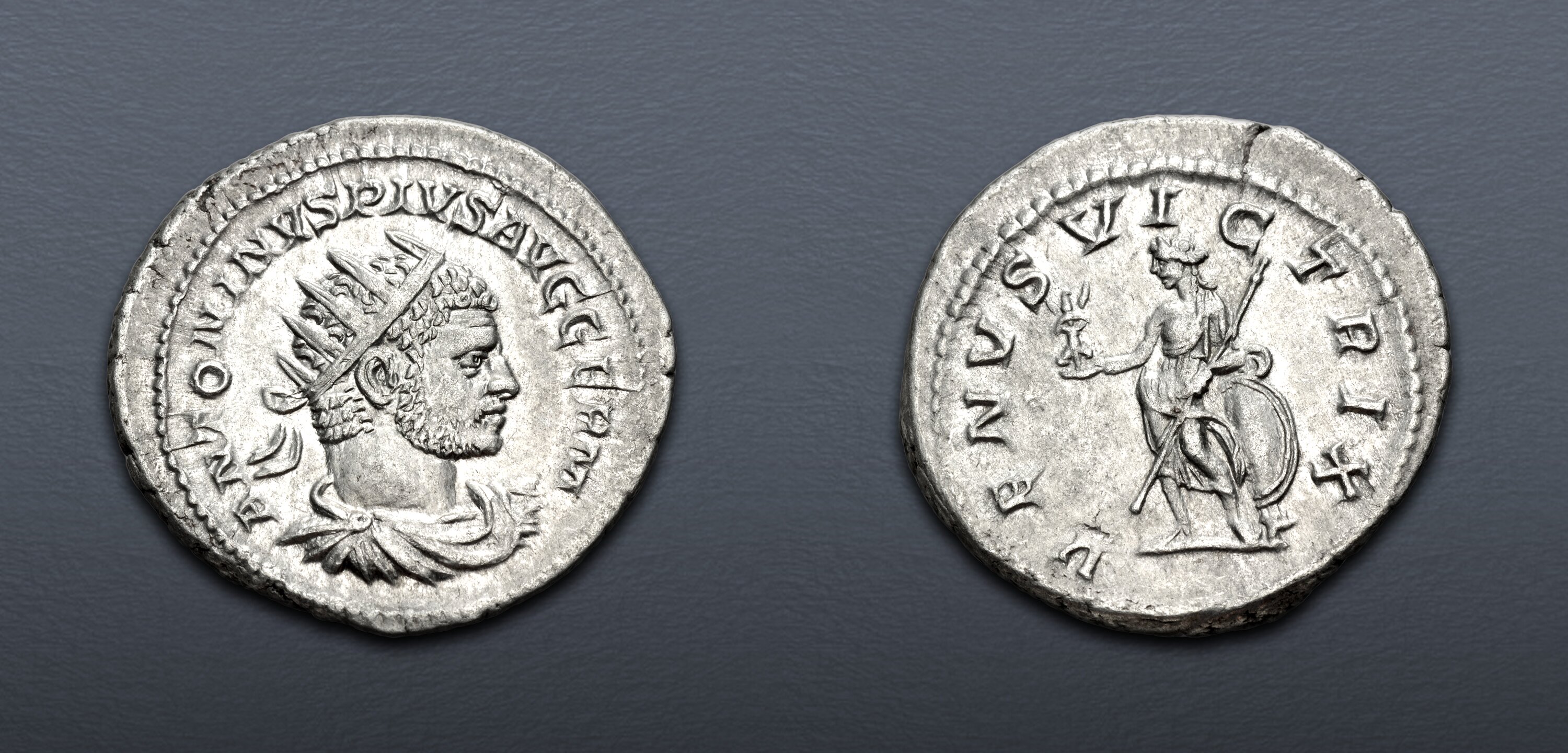 Caracalla. AD 198-217. AR Antoninianus (24mm, 4.83 g, 12h). Rome mint ...