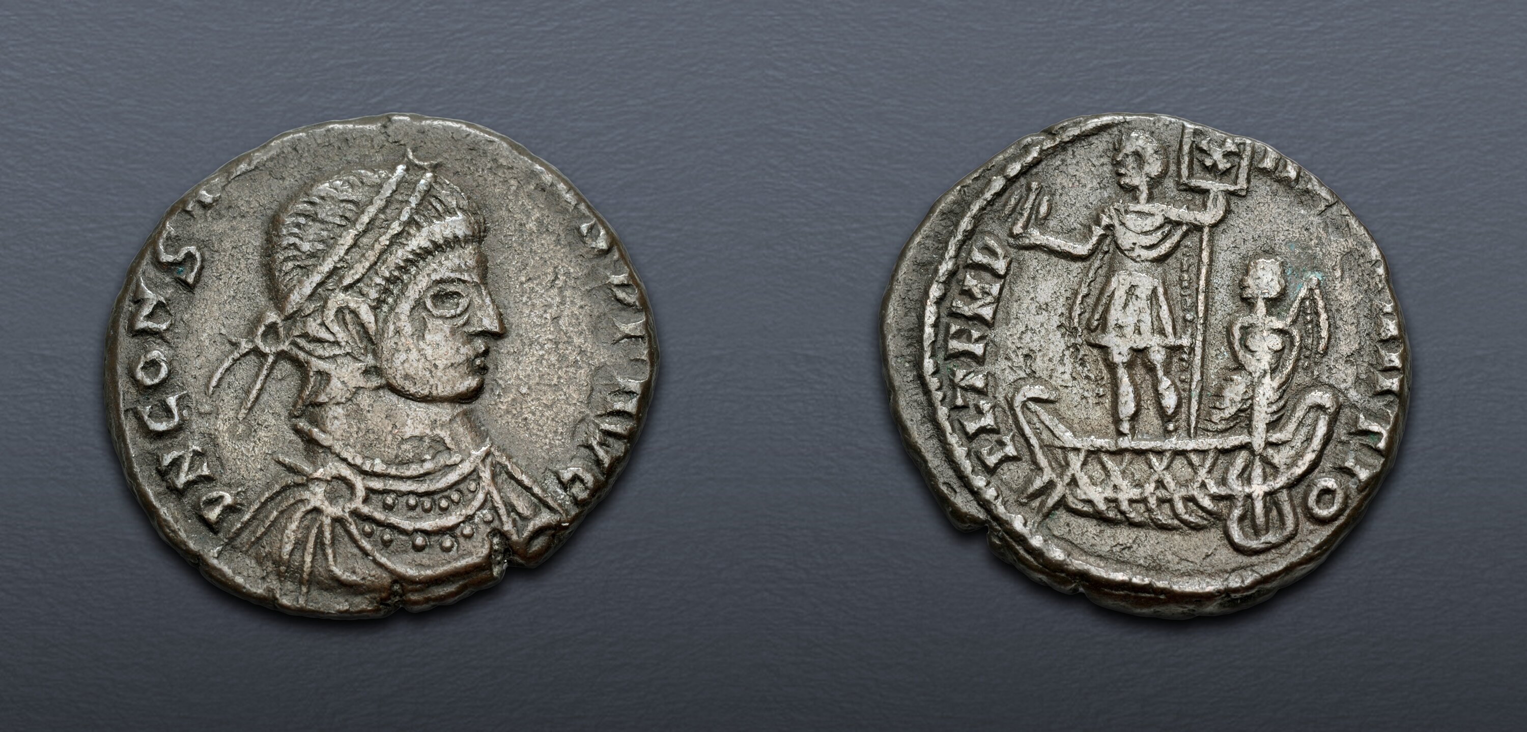 Constans. AD 337-350. Æ (23.5mm, 6.64 g, 12h). Contemporary imitation ...