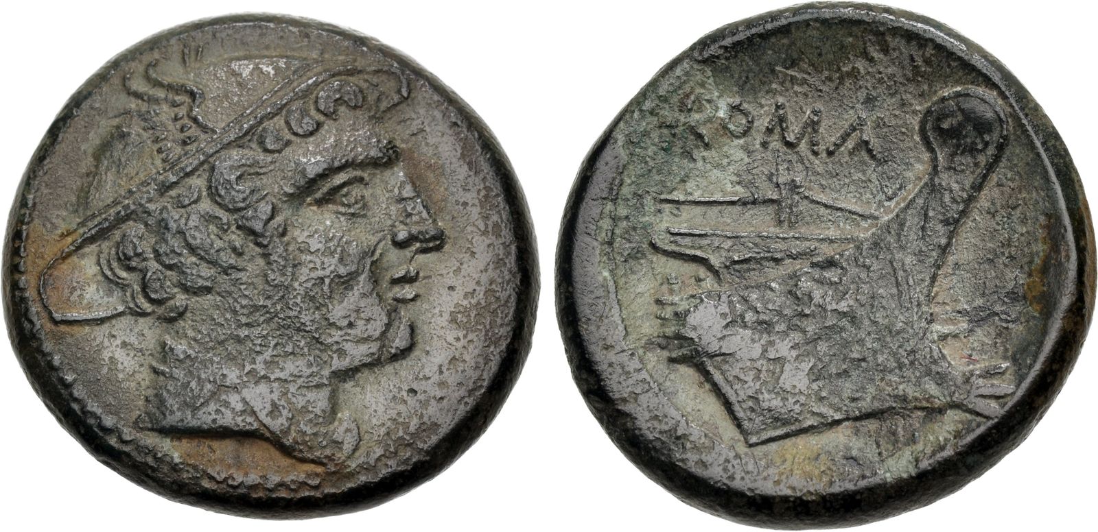 Anonymous. After 211 BC. Æ Semuncia (20.5mm, 5.76 g, 12h). Unmarked ...
