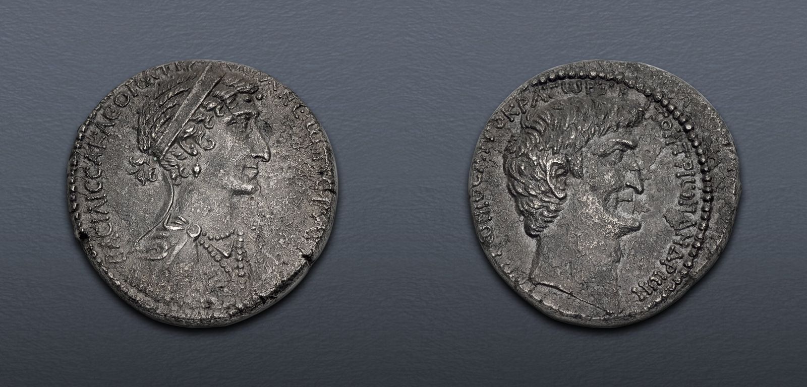 SELEUCIS and PIERIA, Antioch. Mark Antony & Cleopatra VII of Egypt. 36 ...
