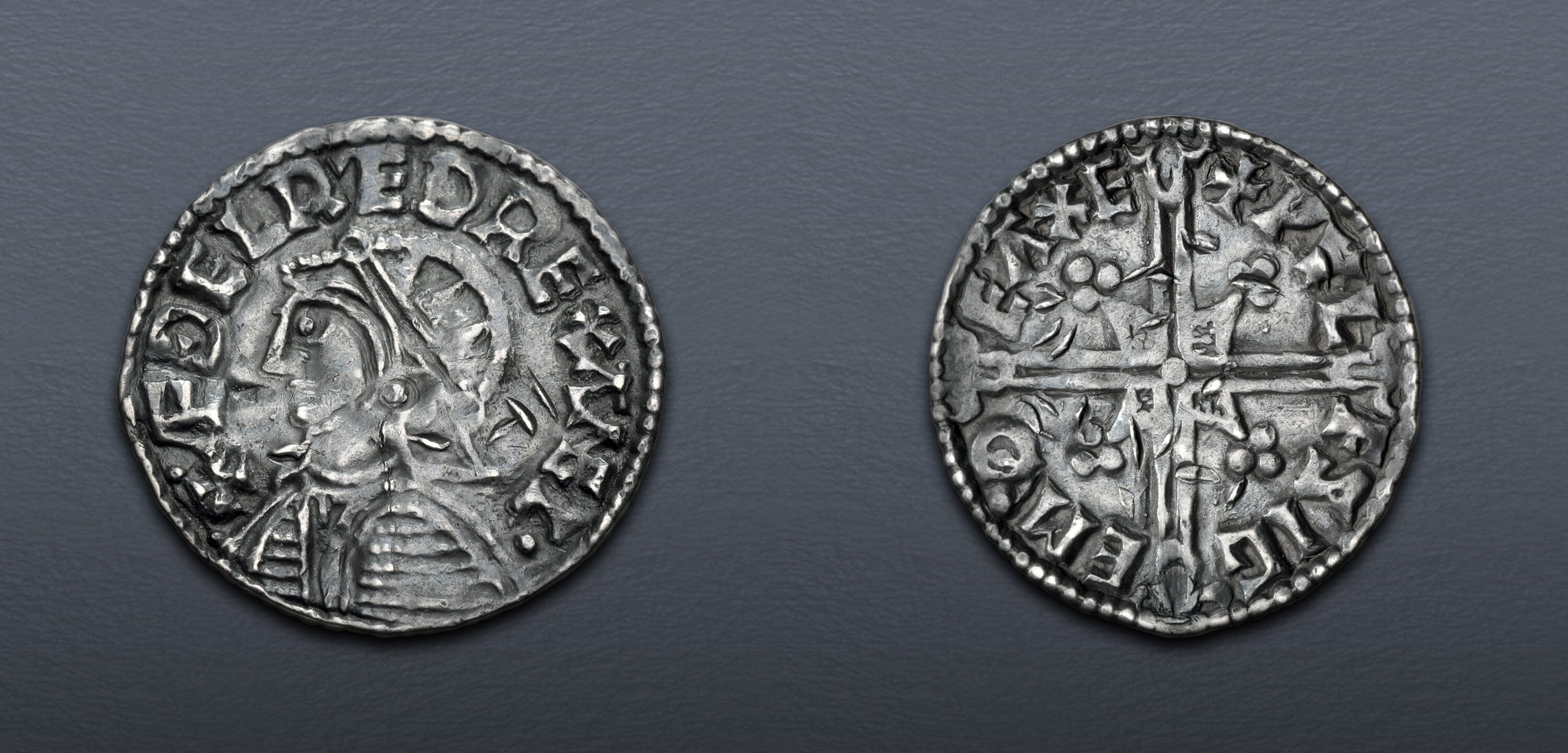 ANGLO-SAXON, Kings of All England. Æthelred II. 978-1016. AR Penny ...