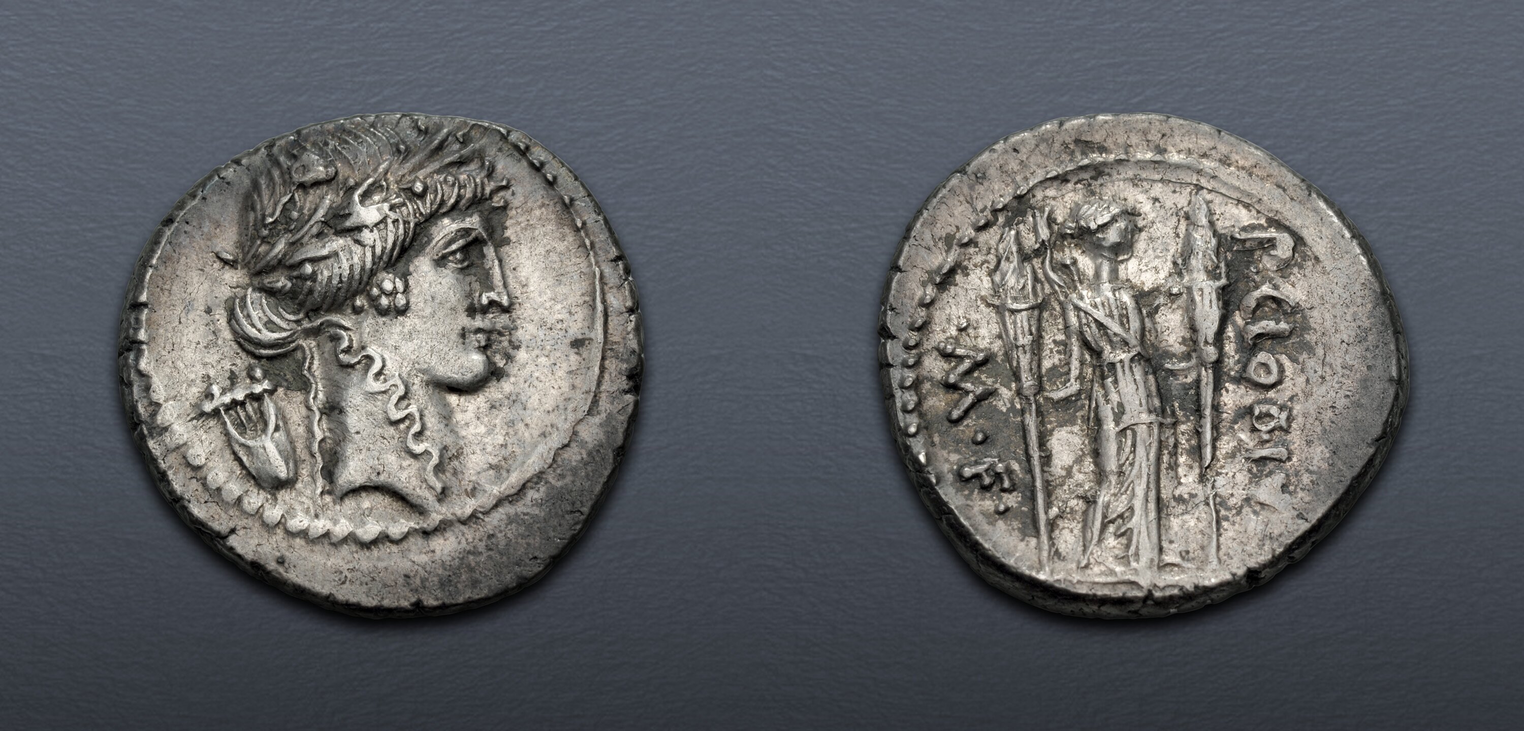 Moneyer issues of Imperatorial Rome. P. Clodius M.f. Turrinus. 42 BC ...