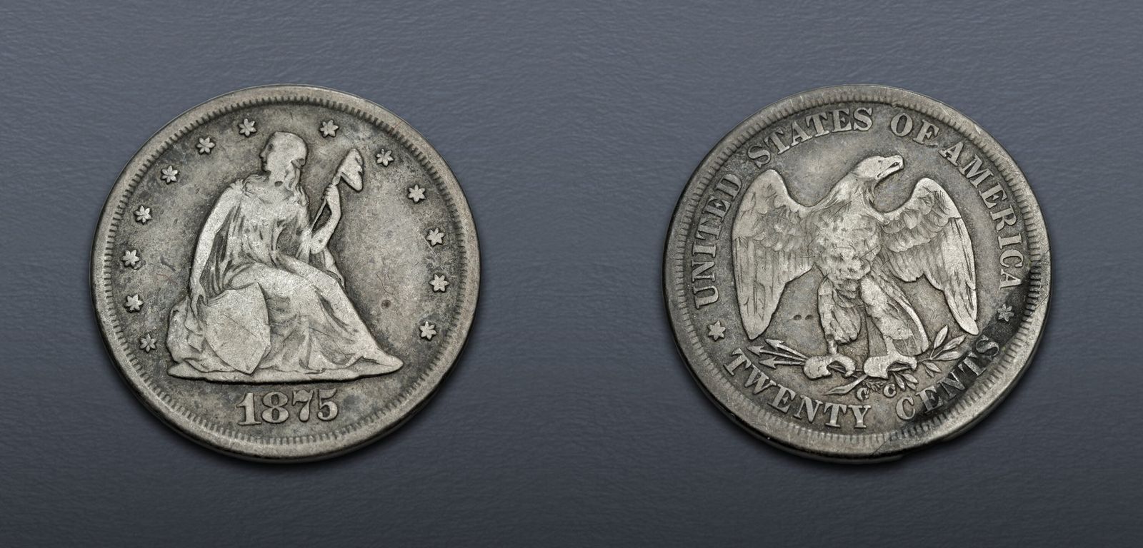 1875-CC Twenty-Cent Piece. Fine. | Classical Numismatic Group
