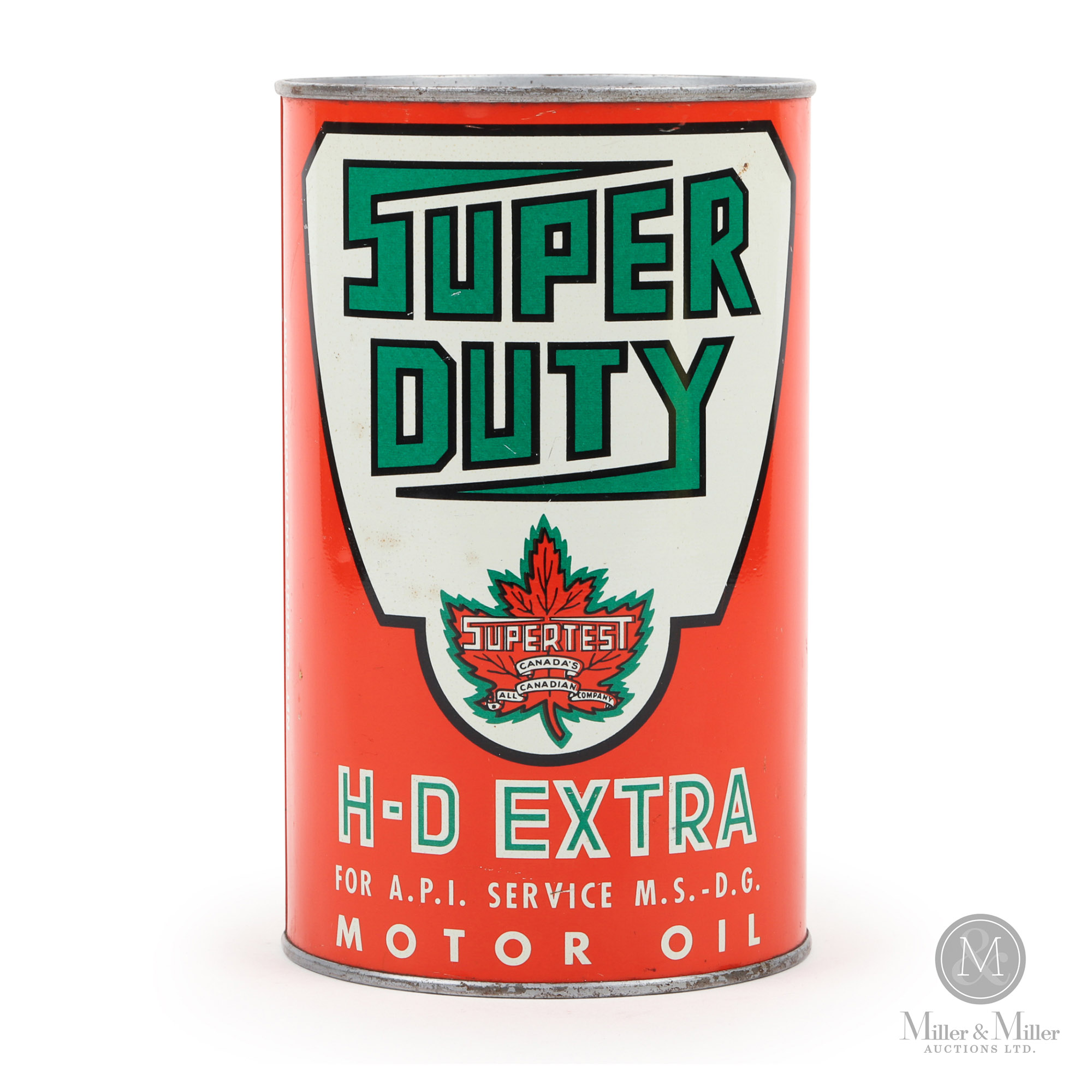 Supertest Super Duty H-D Extra Motor Oil 1 Imperial Quart Can | Miller ...