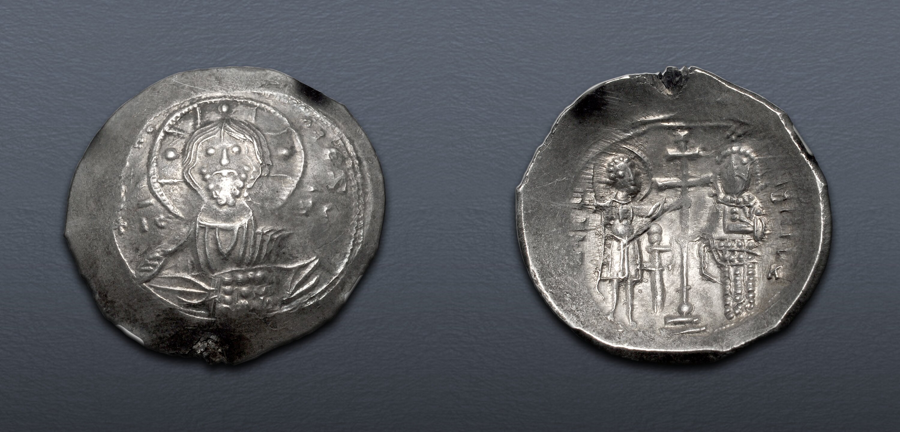 Alexius I Comnenus. 1081-1118. AR Histamenon Nomisma (26mm, 4.24 g, 6h ...