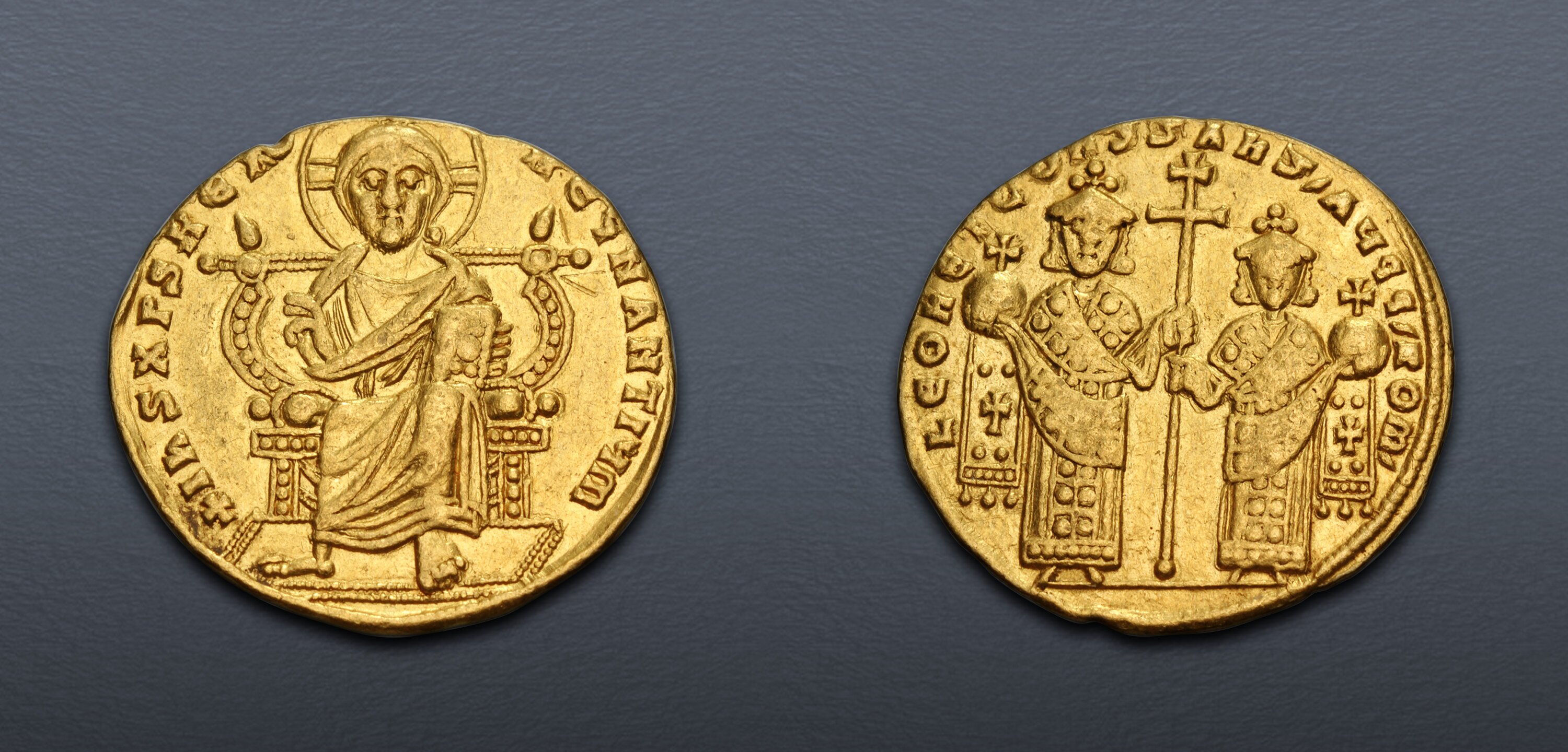 Leo VI the Wise, with Constantine VII. 886-912. AV Solidus (21mm, 4.33 ...