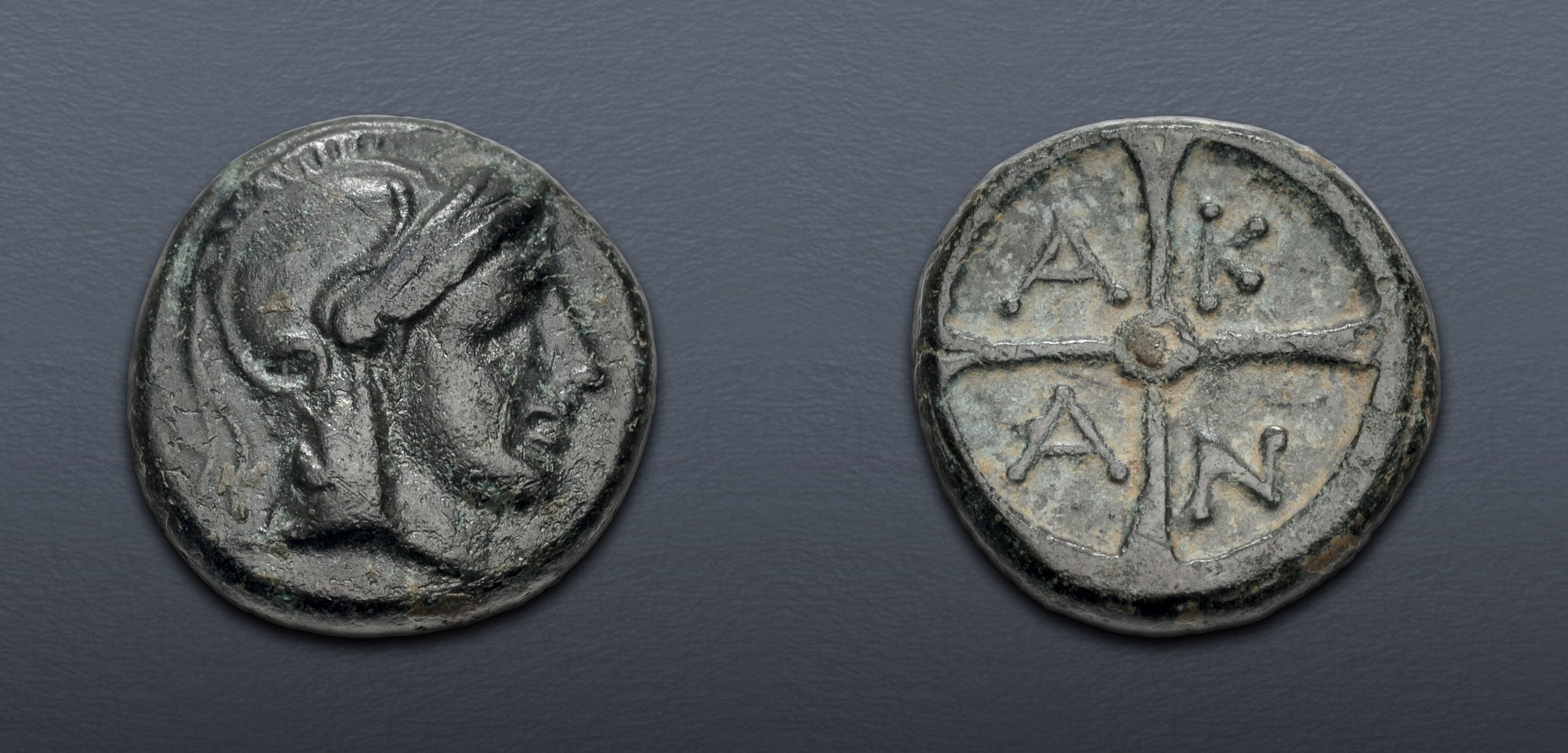 MACEDON, Akanthos. Circa 400-358 BC. Æ (14mm, 3.18 g, 6h). VF ...