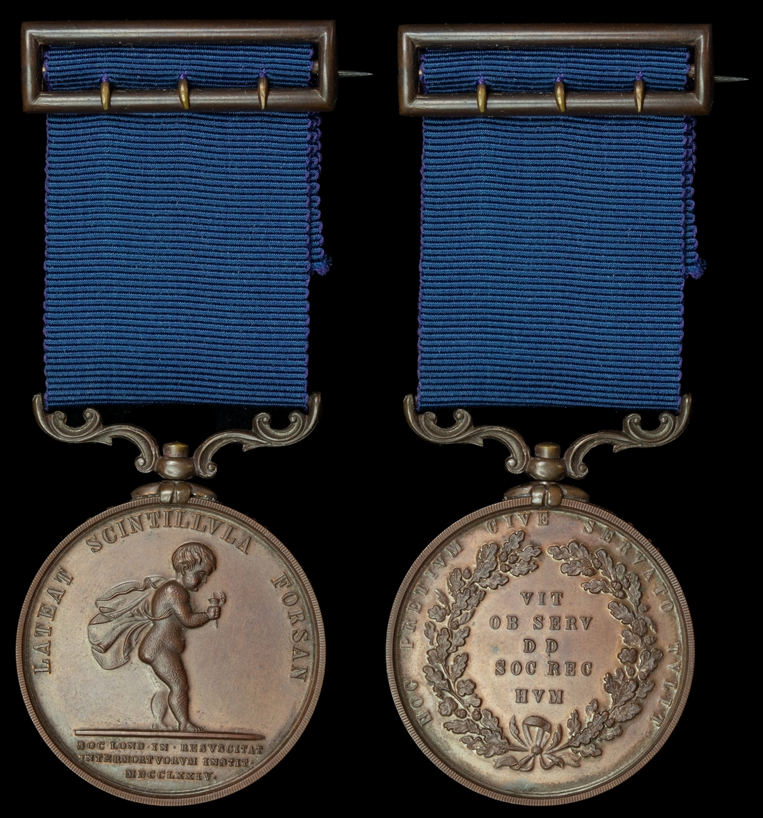 Royal Humane Society, bronze medal, Type II, successful (Thomas S ...