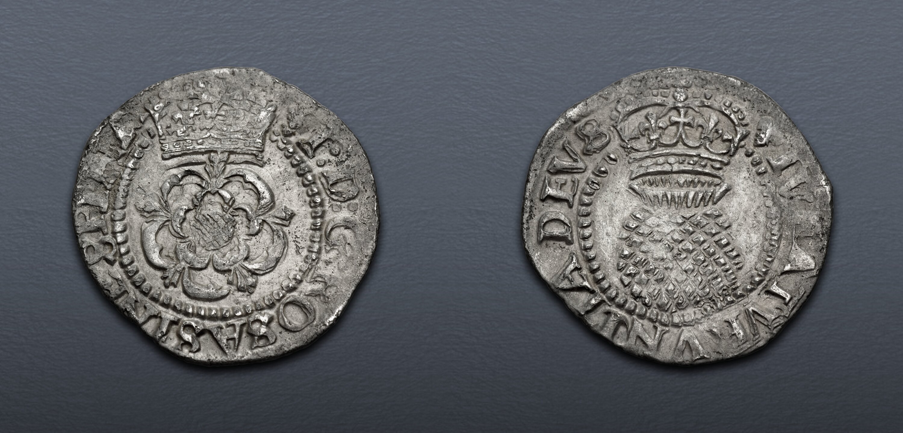 STUART. James I. 1603-1625. AR Halfgroat (16mm, 0.91 g, 4h). Second ...